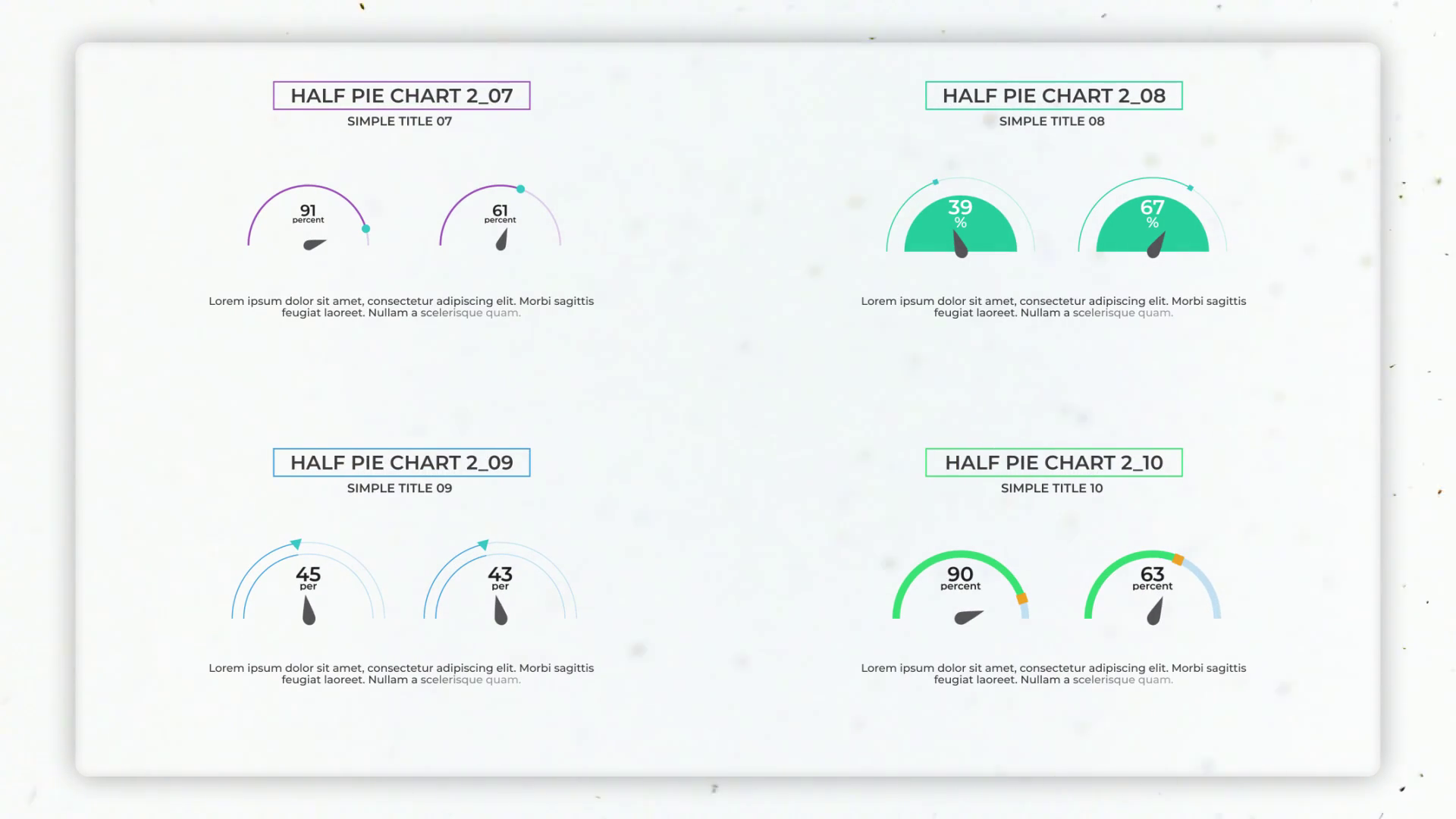 Infographics: Half Simple Pie Charts Creator Template SBV-325624589 ...