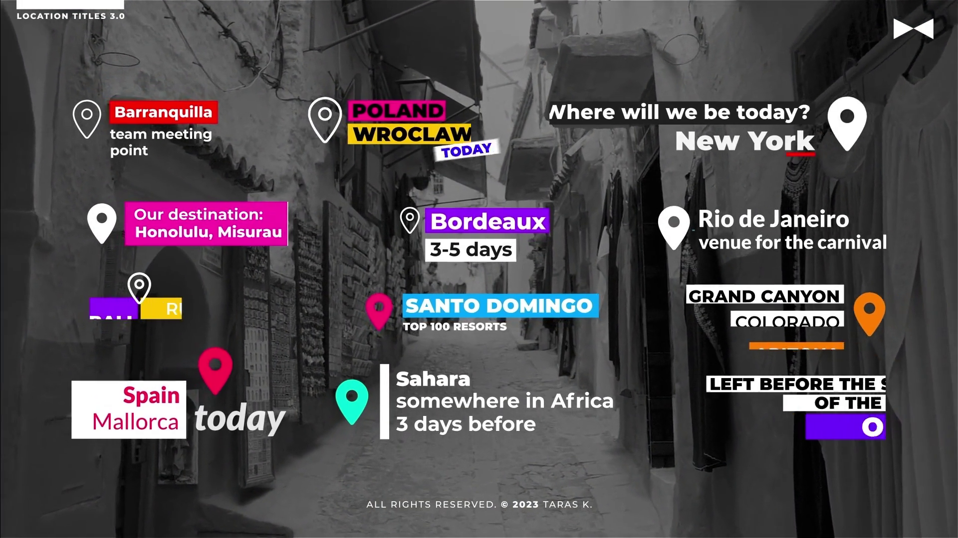 Location Titles 30 | Effects Template SBV-347453203 - Storyblocks