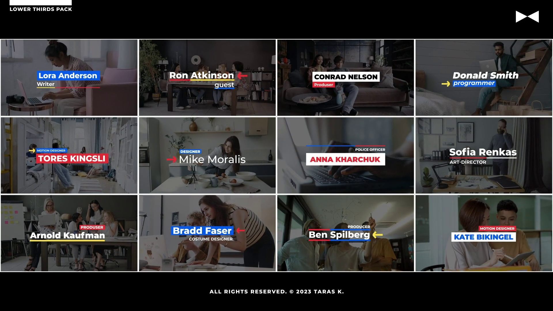 Premiere Pro Template: Lower Thirds 20 | Fcpx SBV-347496790 - Storyblocks