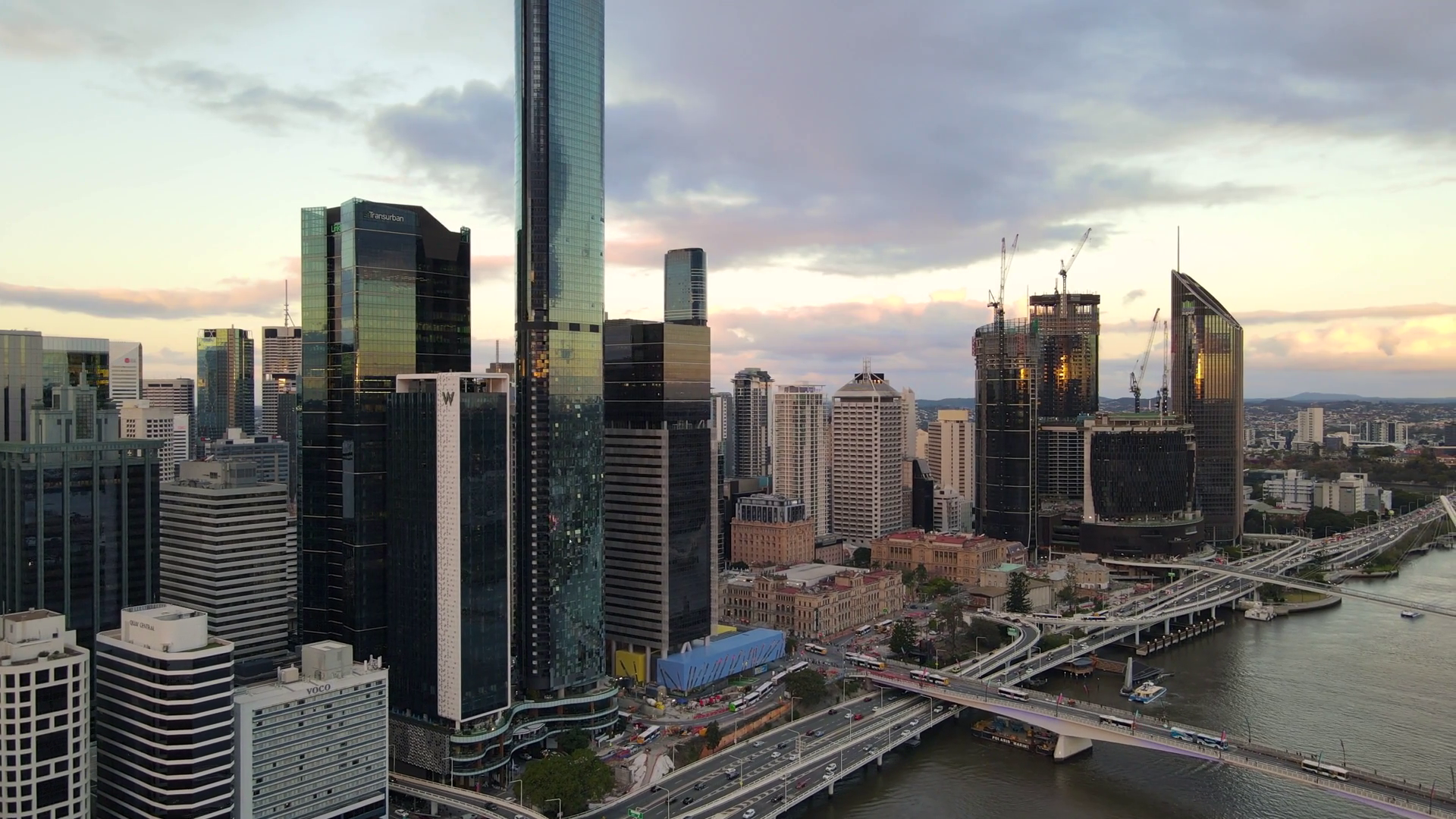 Aerial Drone View Of Brisbane City Qld Stock Footage SBV-352273848 ...