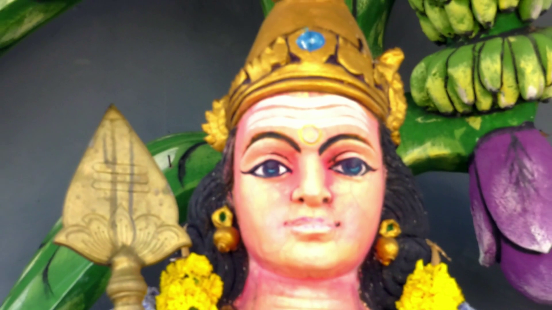 A Statue Of Lord Murugan Hindu Goddess - Stock Footage SBV-336317936 ...