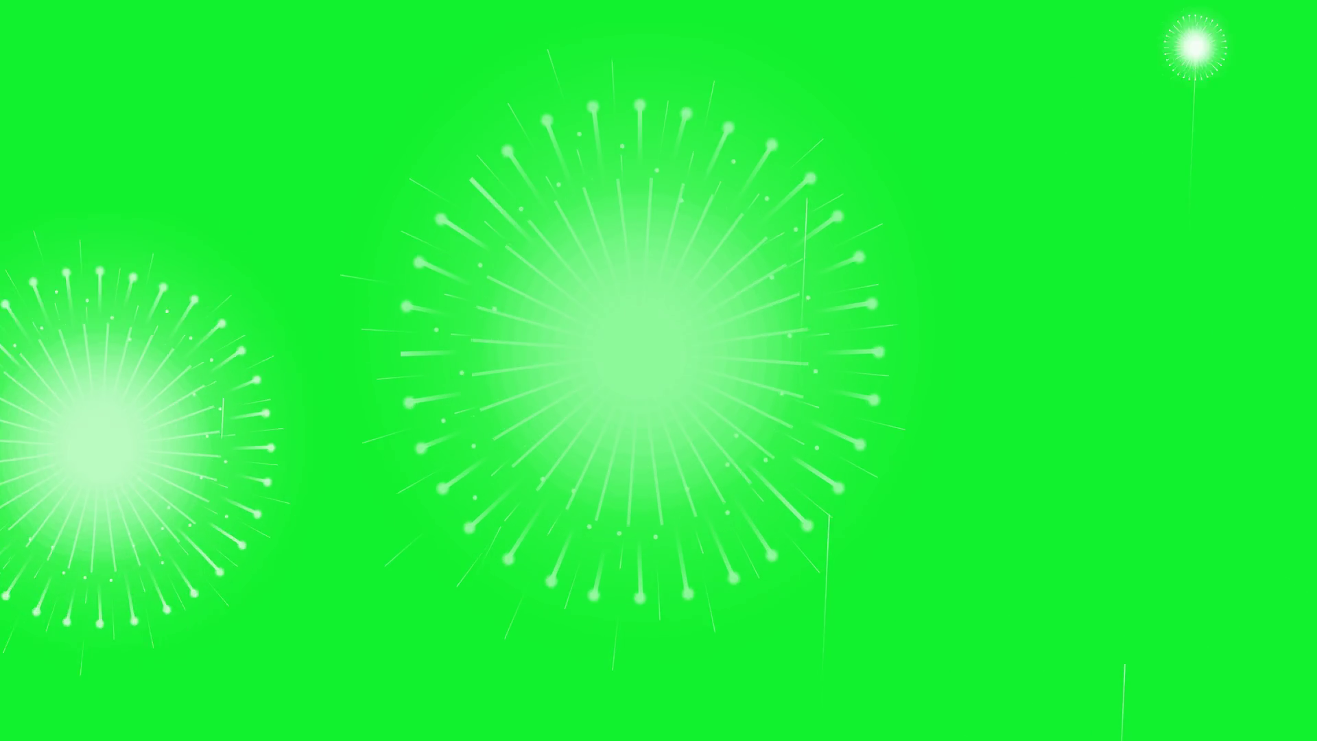 Animated Fireworks On Green Screen Stock Footage SBV-348413244 ...