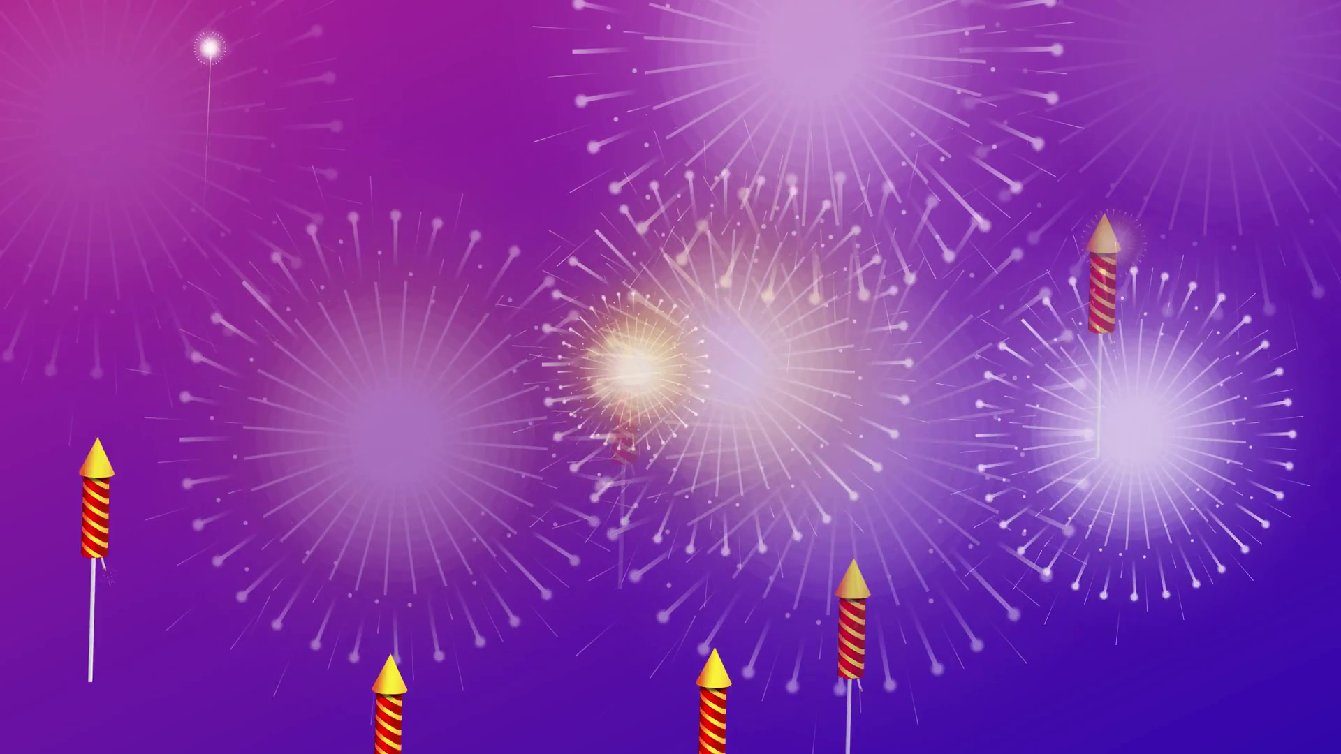 Animated Fireworks Diwali Celebration Stock Footage SBV-348413259 ...