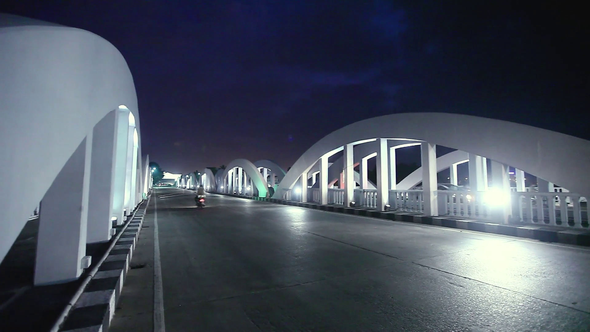 Night View In White Napier Bridge With Stock Footage SBV-331821839 ...