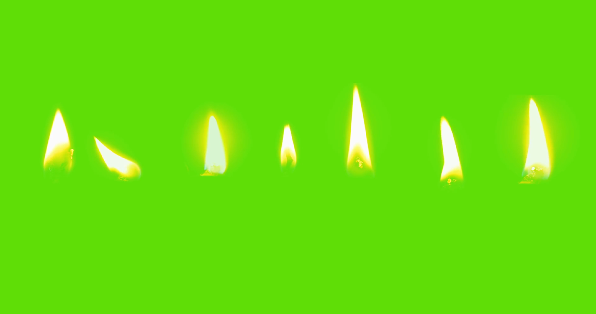 Candle Flames On Green Screen - Flame Of Stock Footage SBV-346740919 ...