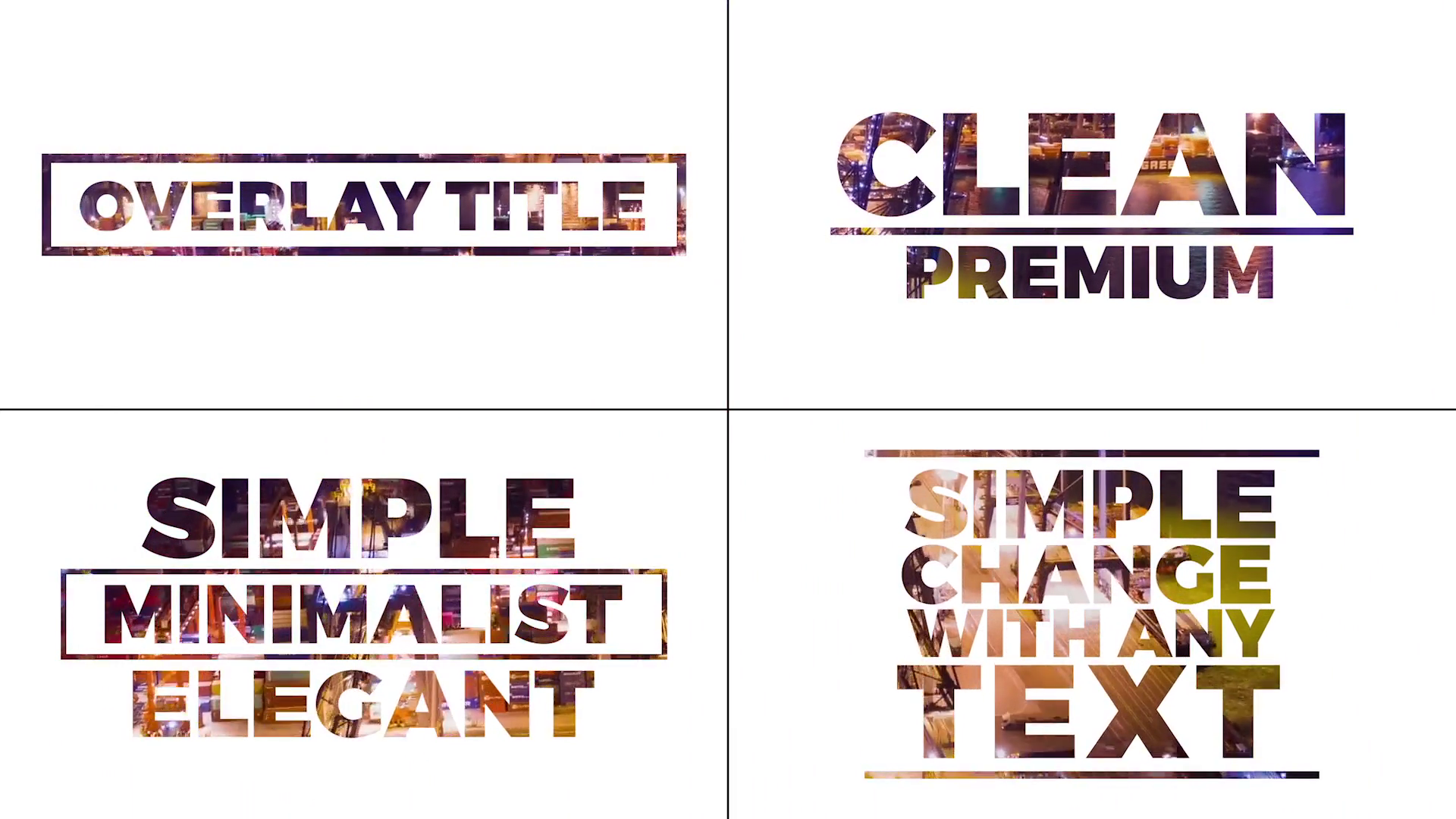 Simple Overlay Titles | Premiere Pro Template SBV-347371584 - Storyblocks