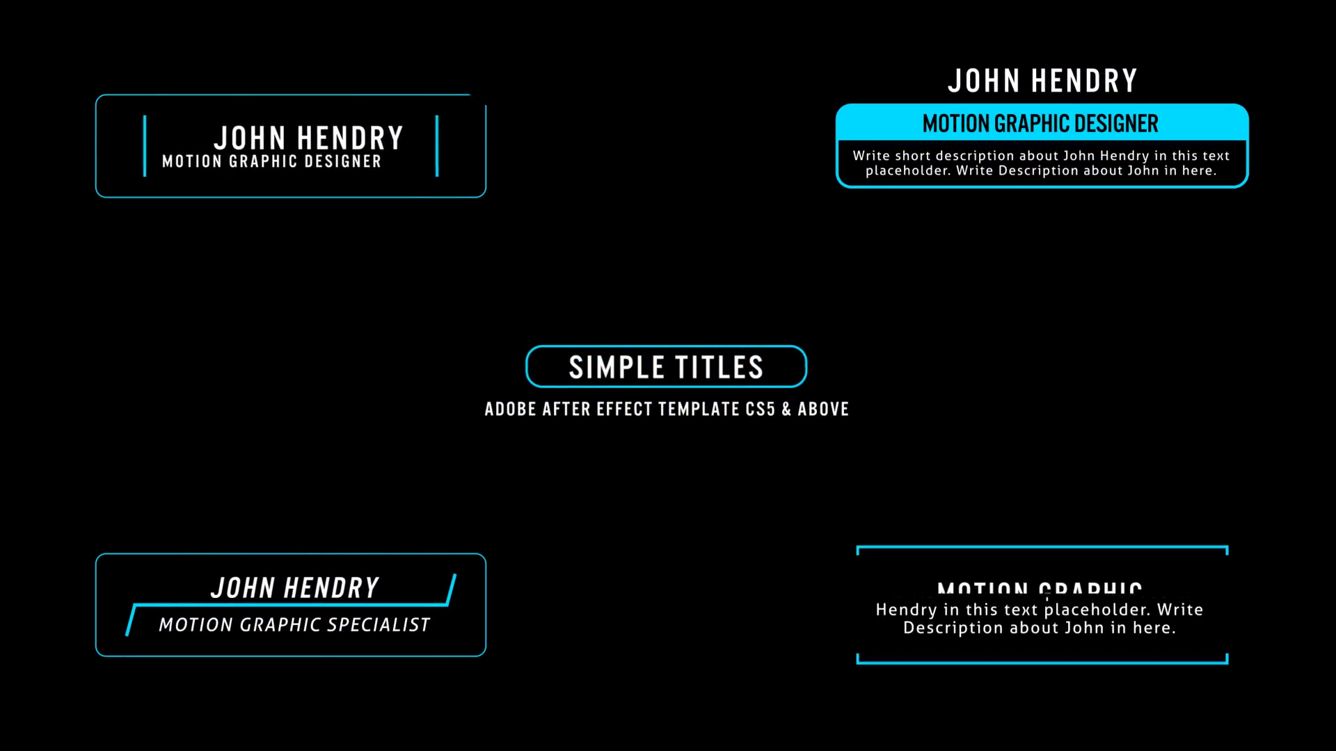 Simple Titles Lower Thirds | Effects Template SBV-347370495 - Storyblocks