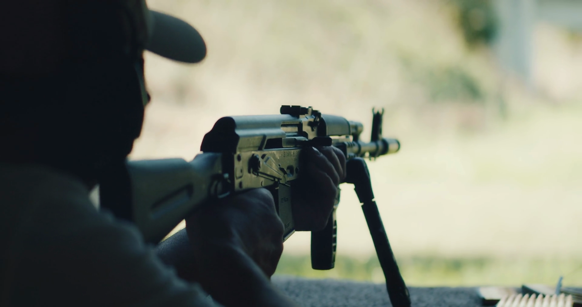 Person Aiming Rifle At Shooting Range Target Stock Footage SBV ...