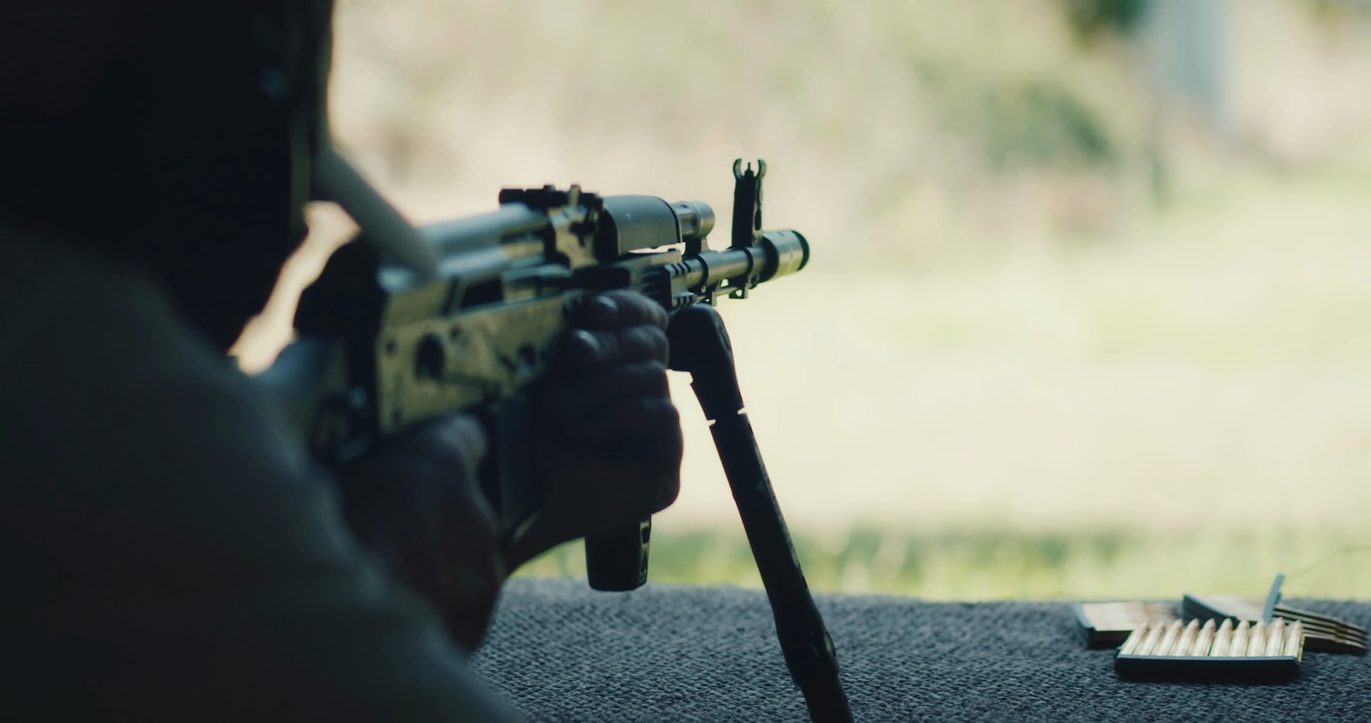 Shooter Aims Rifle During Practice Session Stock Footage SBV-352329502 ...