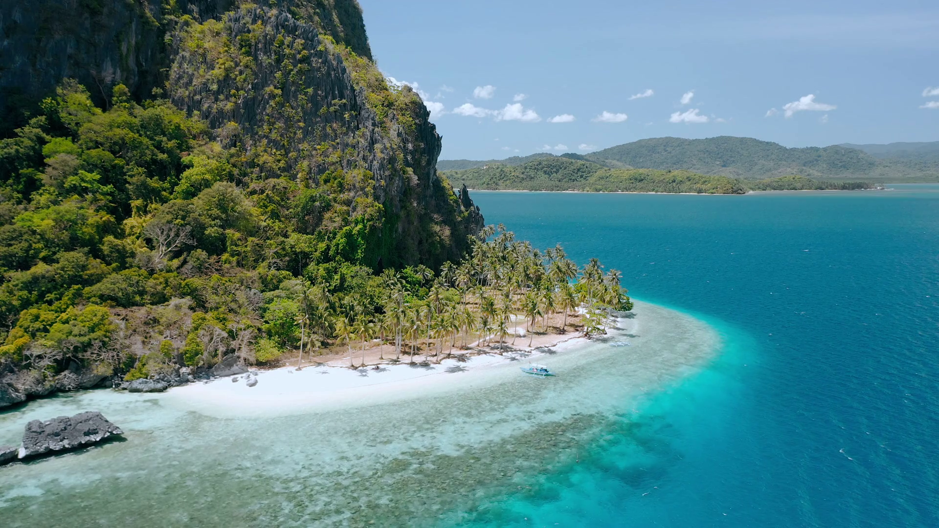 Paradise Tropical Sandy Ipil Beach On Stock Footage SBV-338050990 ...