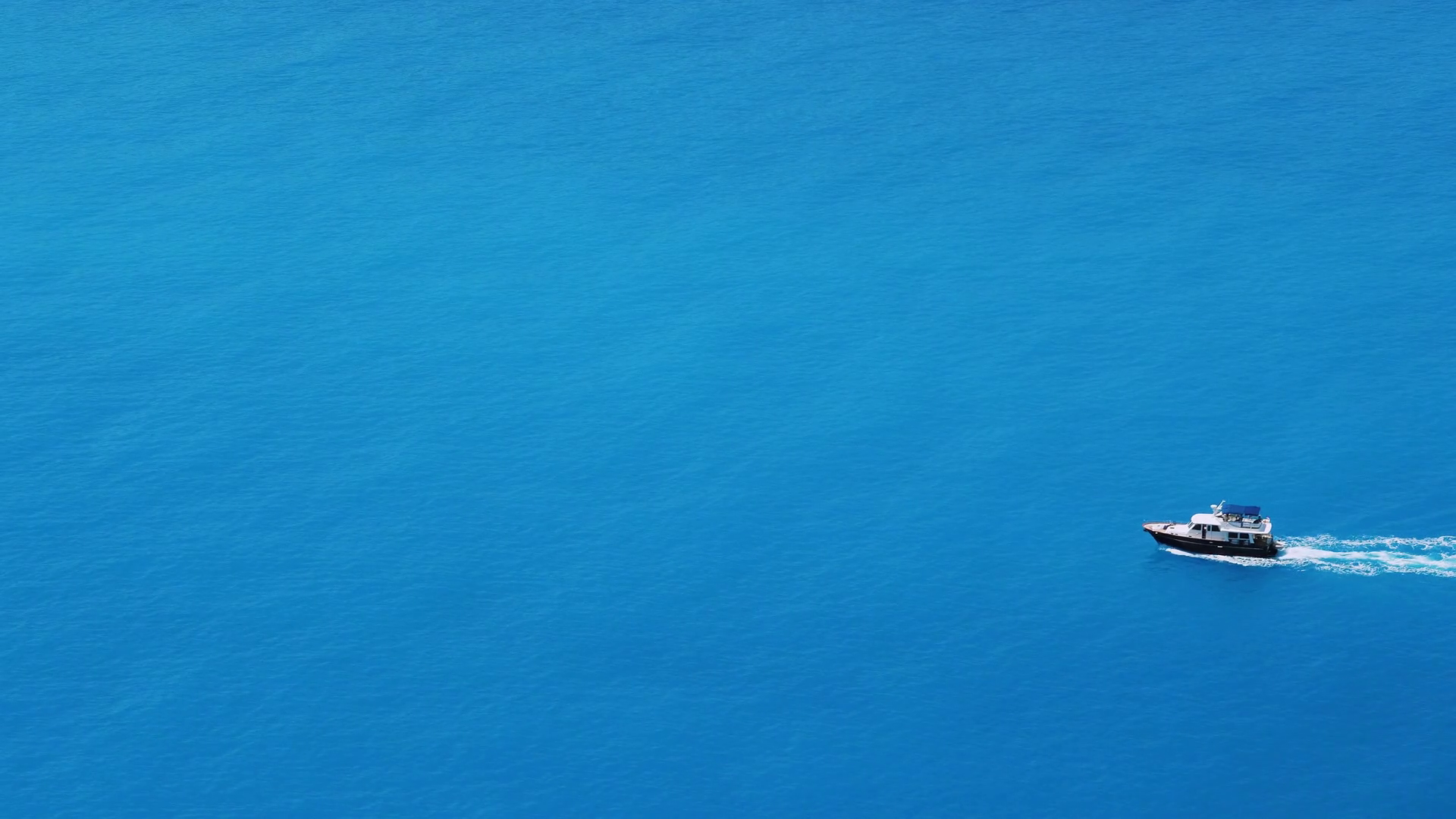 Small Boat Quickly Floating On Calm Water Stock Footage SBV-330873901 ...