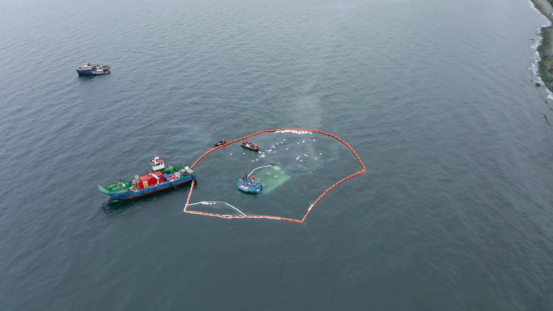 Pontoon Accident Sunk In Sea Operators Limit Stock Footage SBV ...