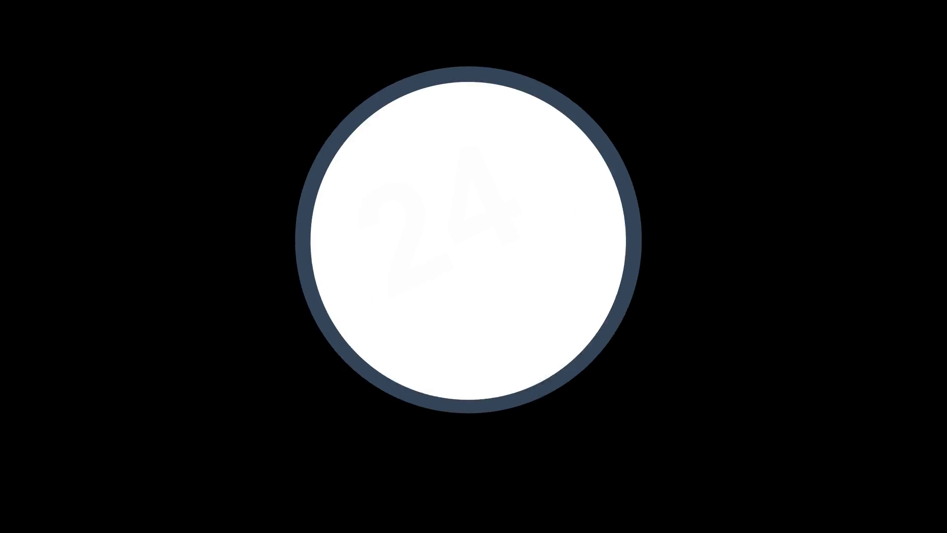 24 Hours - colored animated flat computer generated icons clips with ...