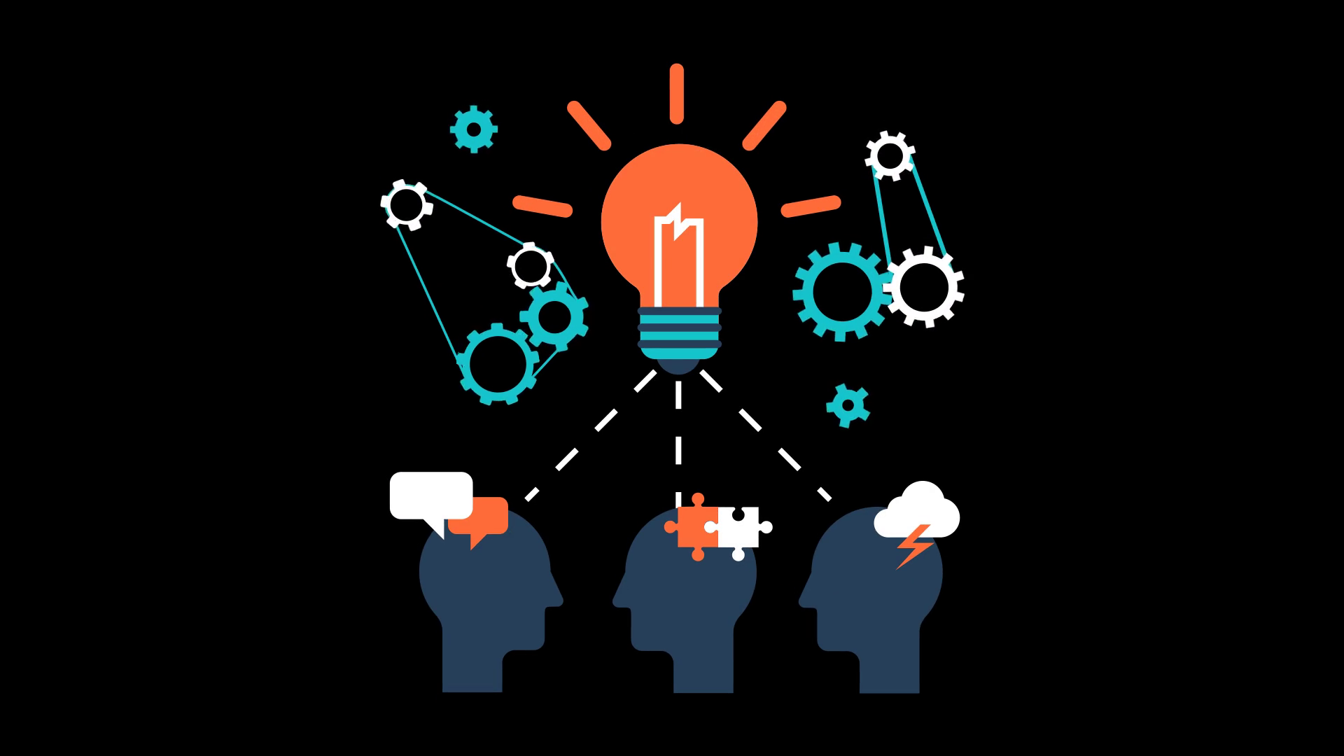 Brain Storming- Colored Animated Flat Stock Motion Graphics SBV ...