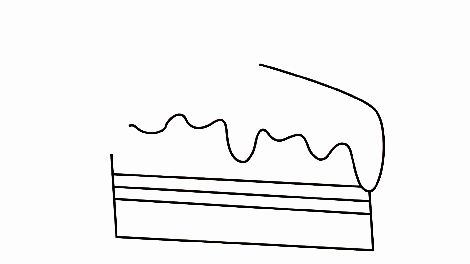 Cake Slice sketch illustration hand drawn animation transparent Motion ...