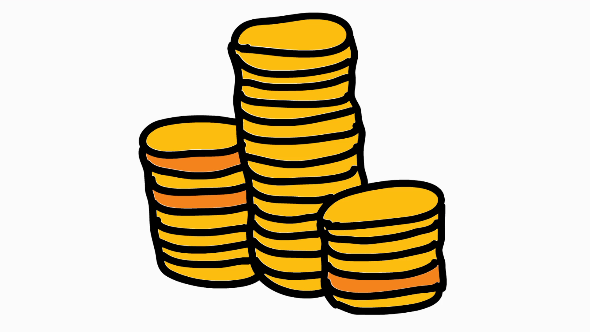 Coin Icon Cartoon Illustration Hand Drawn Stock Motion Graphics SBV ...