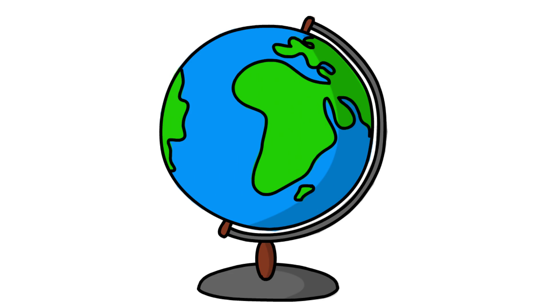 Globe Sketch Illustration Hand Drawn Stock Motion Graphics SBV ...