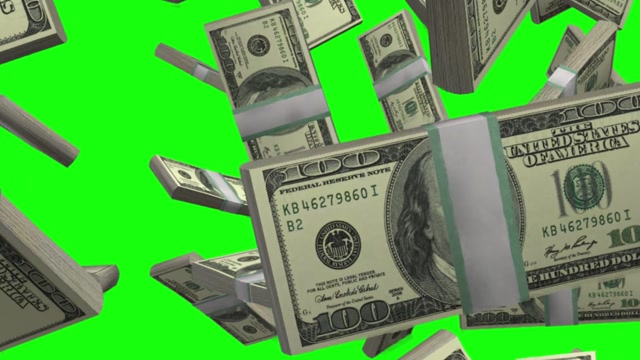 Cash Green Screen | Effects and Overlays motion backgrounds - Storyblocks