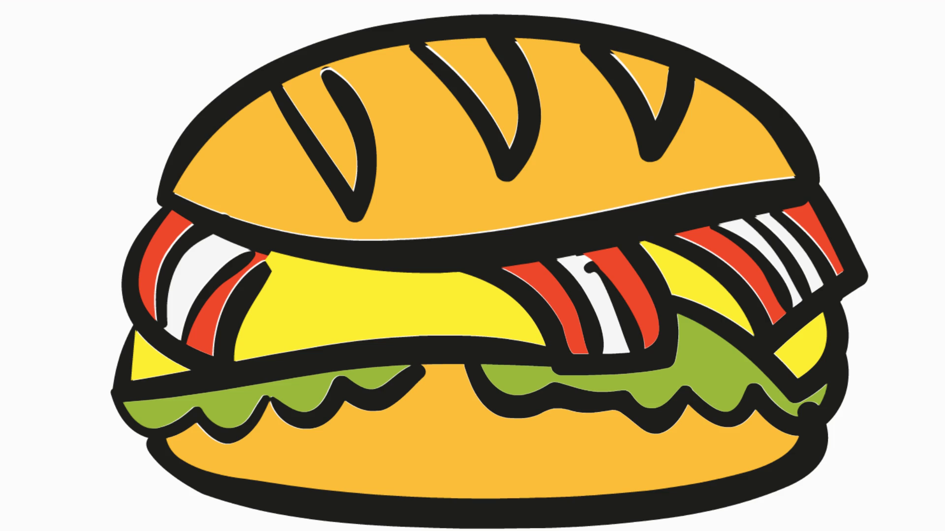 sandwich cartoon illustration hand drawn animation transparent Motion ...