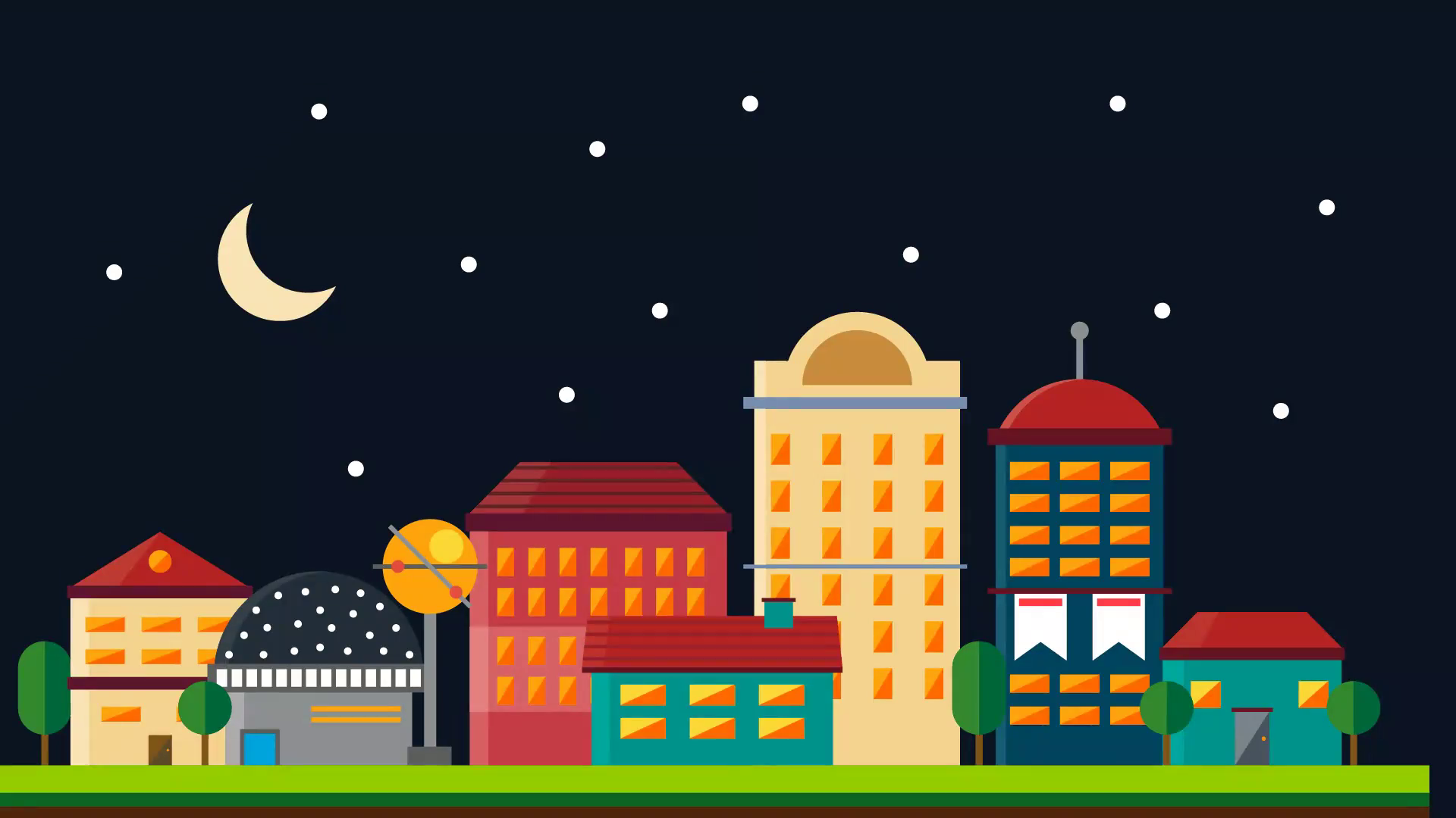 Fireworks Night City Building Video Motion Stock Motion Graphics SBV ...