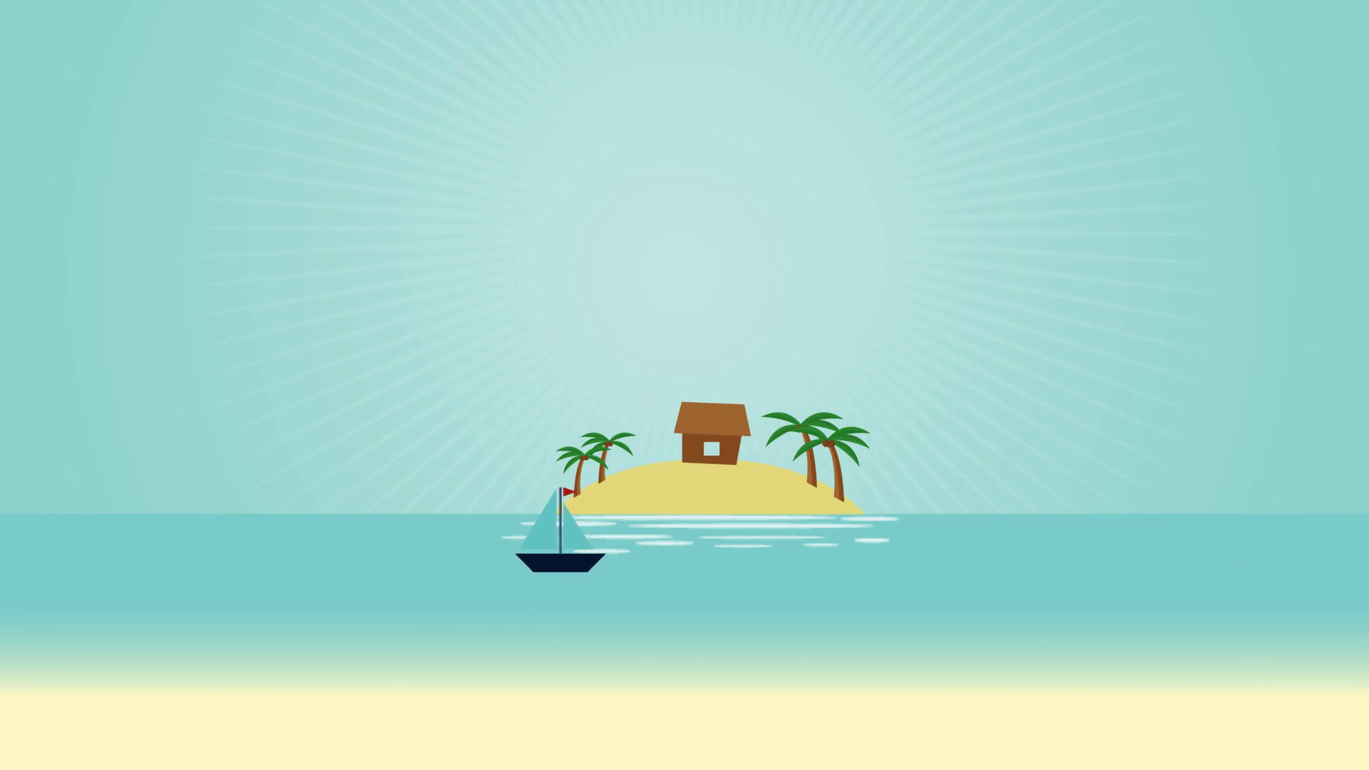 Island Water Scenery Video Motion Graphics Animation Background Loop HD ...