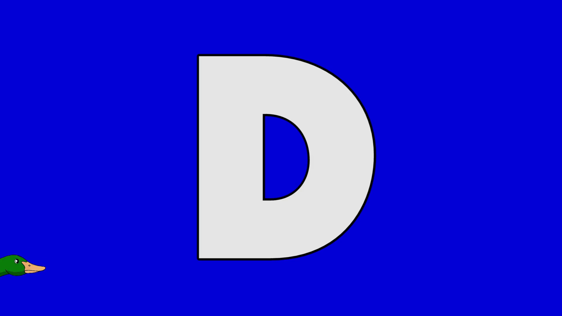 Letter D Duck (foreground) Animated Animal Stock Footage SBV-307871914 ...