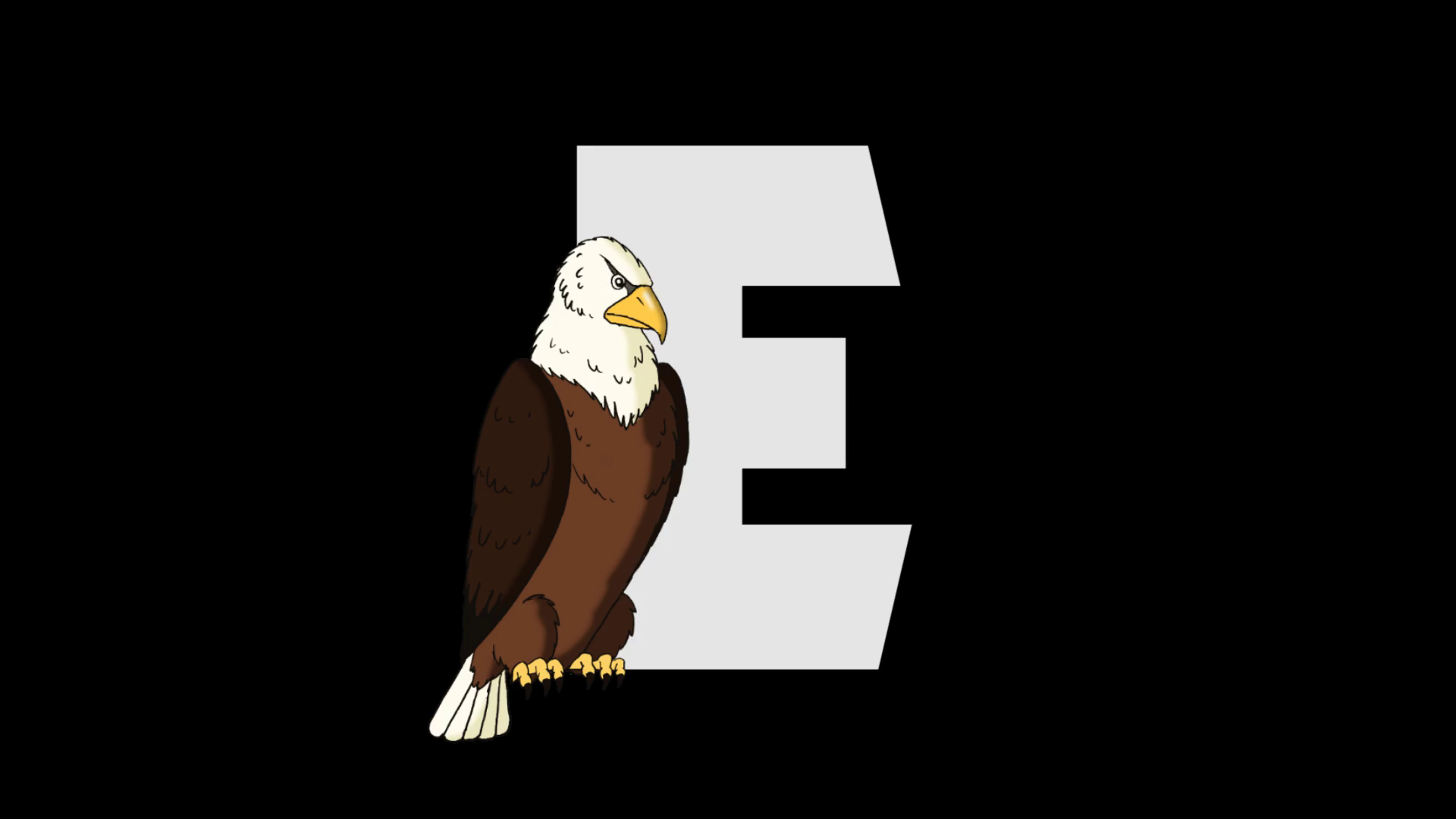 Letter E Eagle (foreground) Stock Motion Graphics SBV-305903435 ...