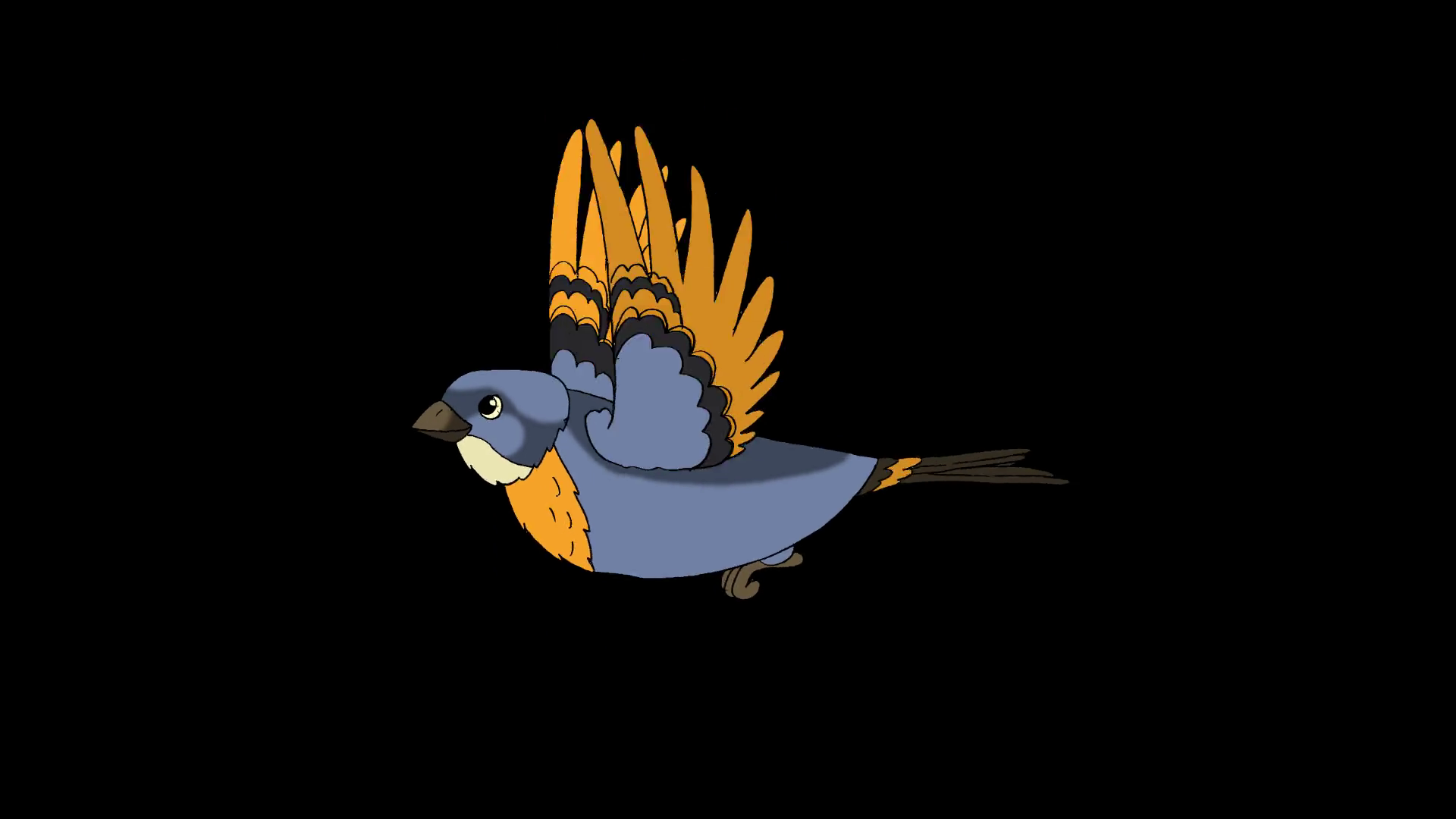 Animated Footage: Little Bluebird Takes Stock Motion Graphics SBV ...