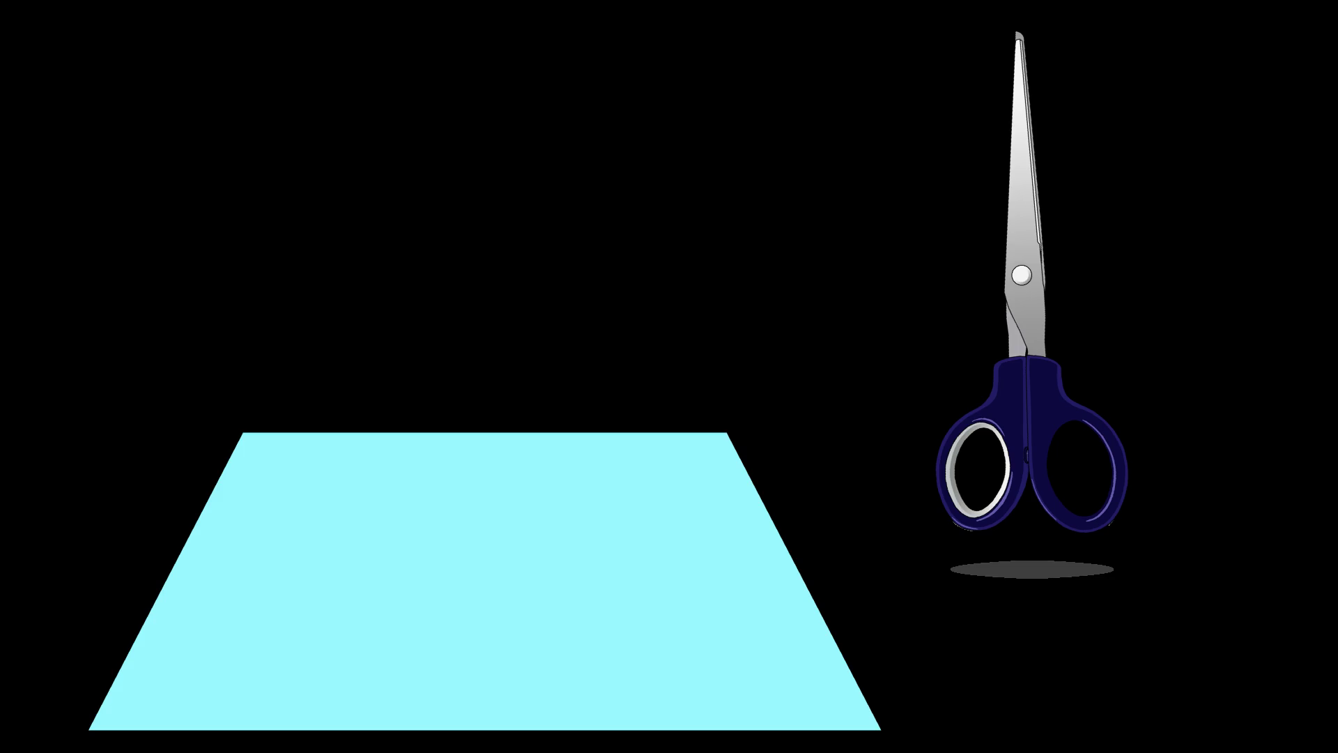 Scissors Cutting Paper Animation With Alpha Stock Motion Graphics SBV ...