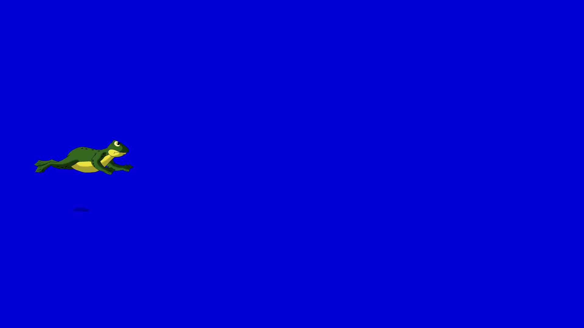 Frog Jumping On Blue Screen Stock Motion Graphics SBV-316623467 ...