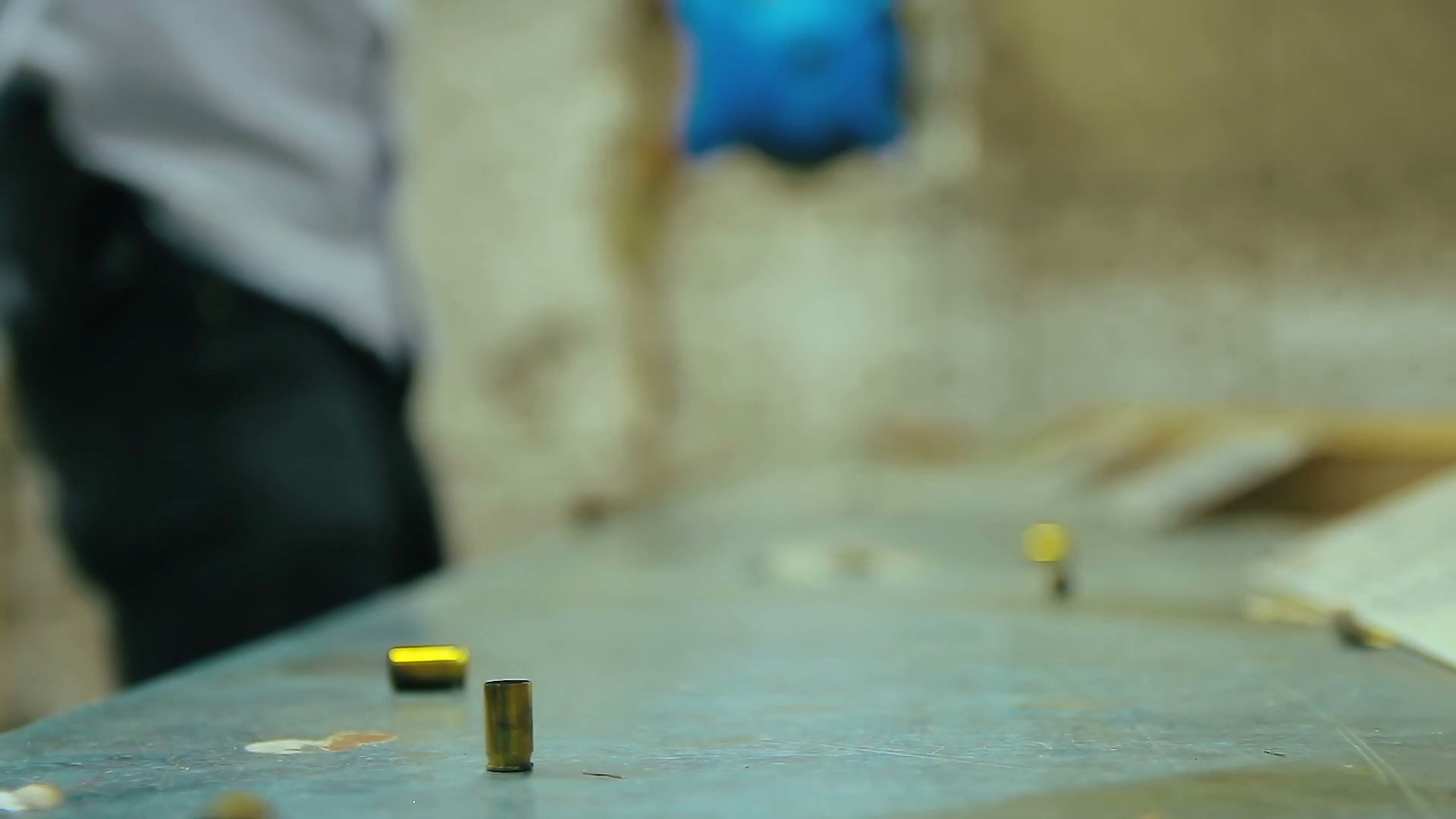 Empty Pistol Bullet Shells Dropping Stock Footage SBV-338343743 ...