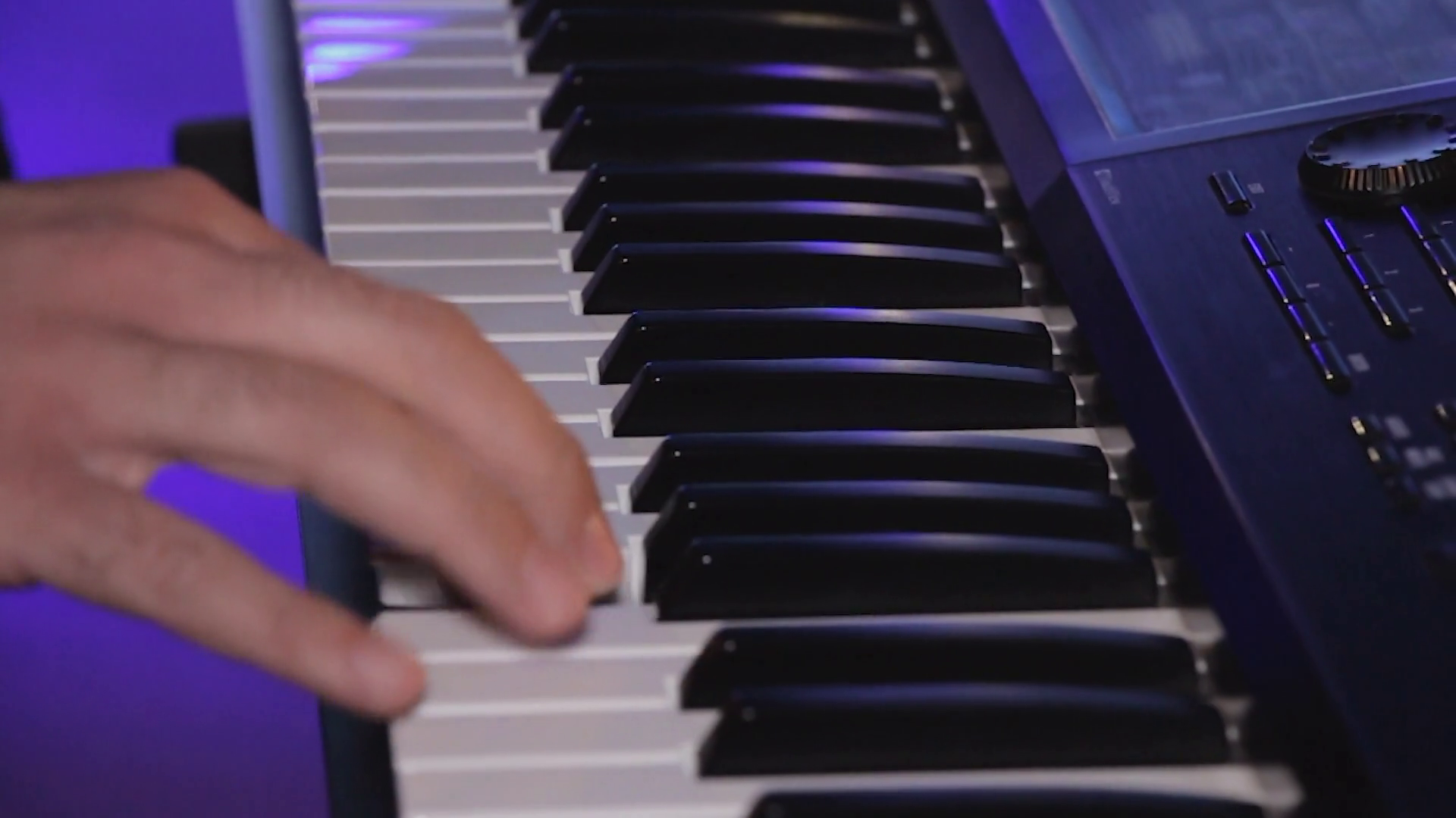 Slow Motion Of Musician Playing On Keyboard Stock Footage SBV-338370536 ...