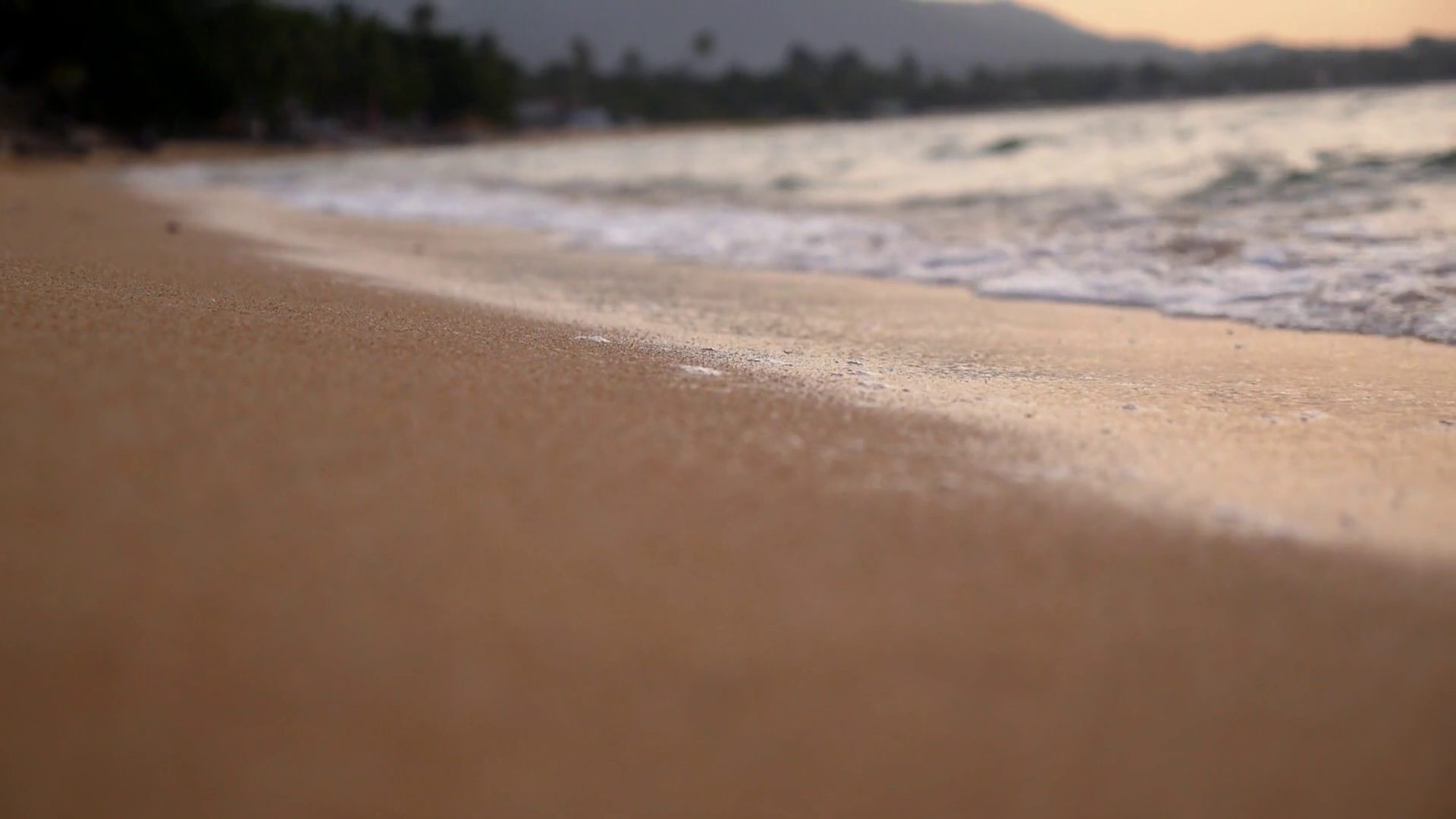 Closeup Of Sand Beach With Sea Waves Slow Stock Footage SBV-304838336 ...