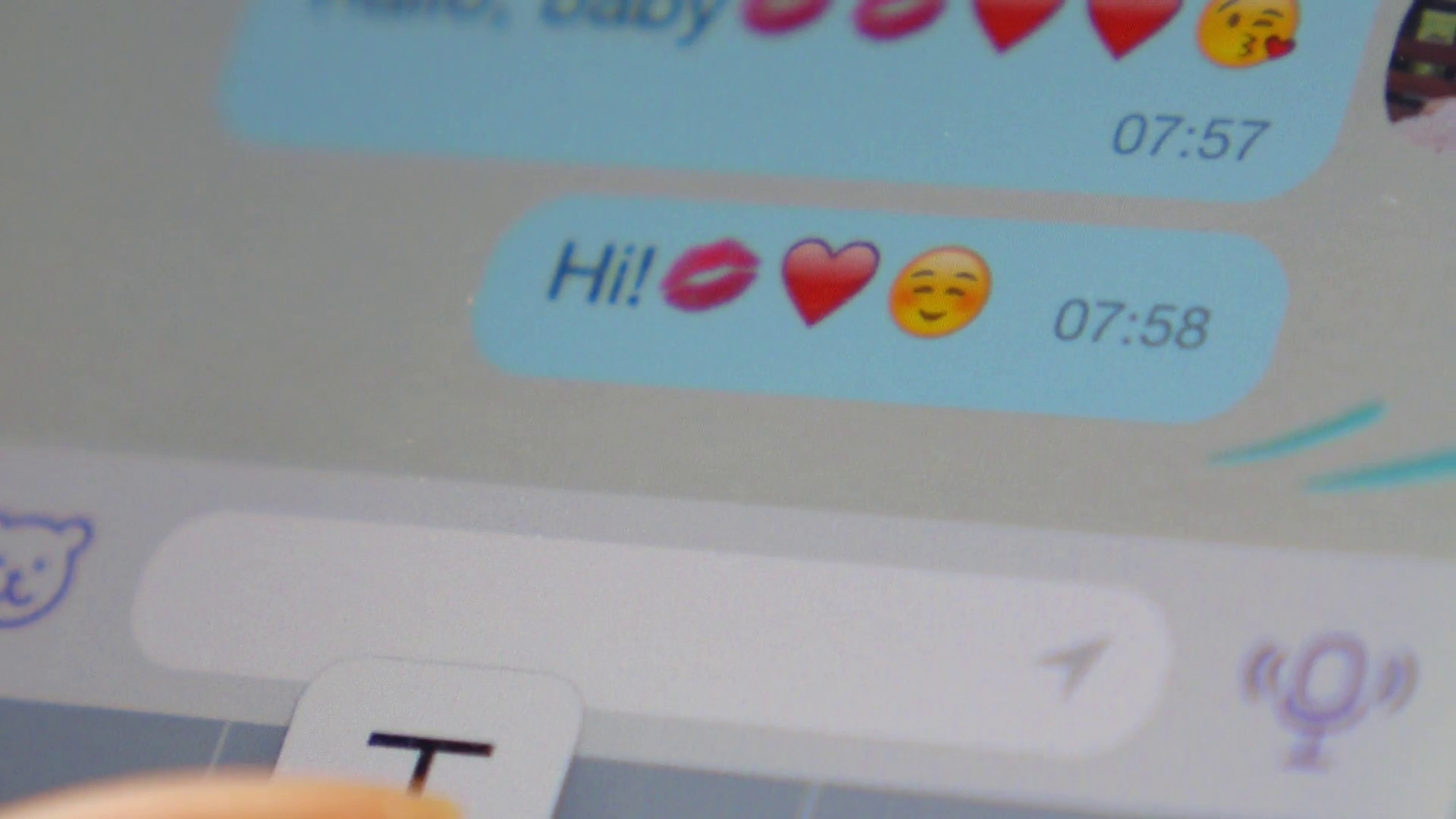 Typing Love Message On Touchscreen Stock Footage SBV-304473991 ...