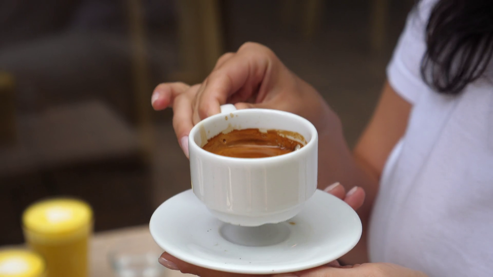 Close-up Of Person Savoring Sip Of Espresso Stock Footage SBV-338679092 ...