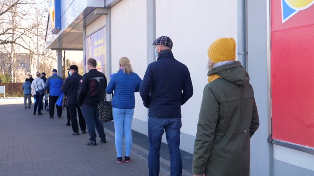 Queue Shop Stock Footage: Royalty-Free Video Clips - Storyblocks