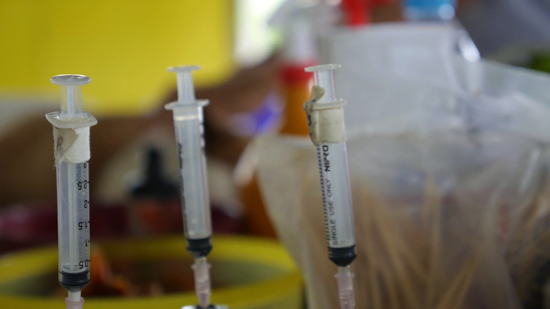 Medical Injection Syringe In Hospital Stock Footage SBV-313746235 ...