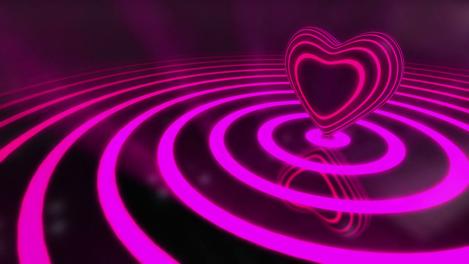 Shiny Funky Colourful Heart With Glowing Stripes and Rings | Flashing ...