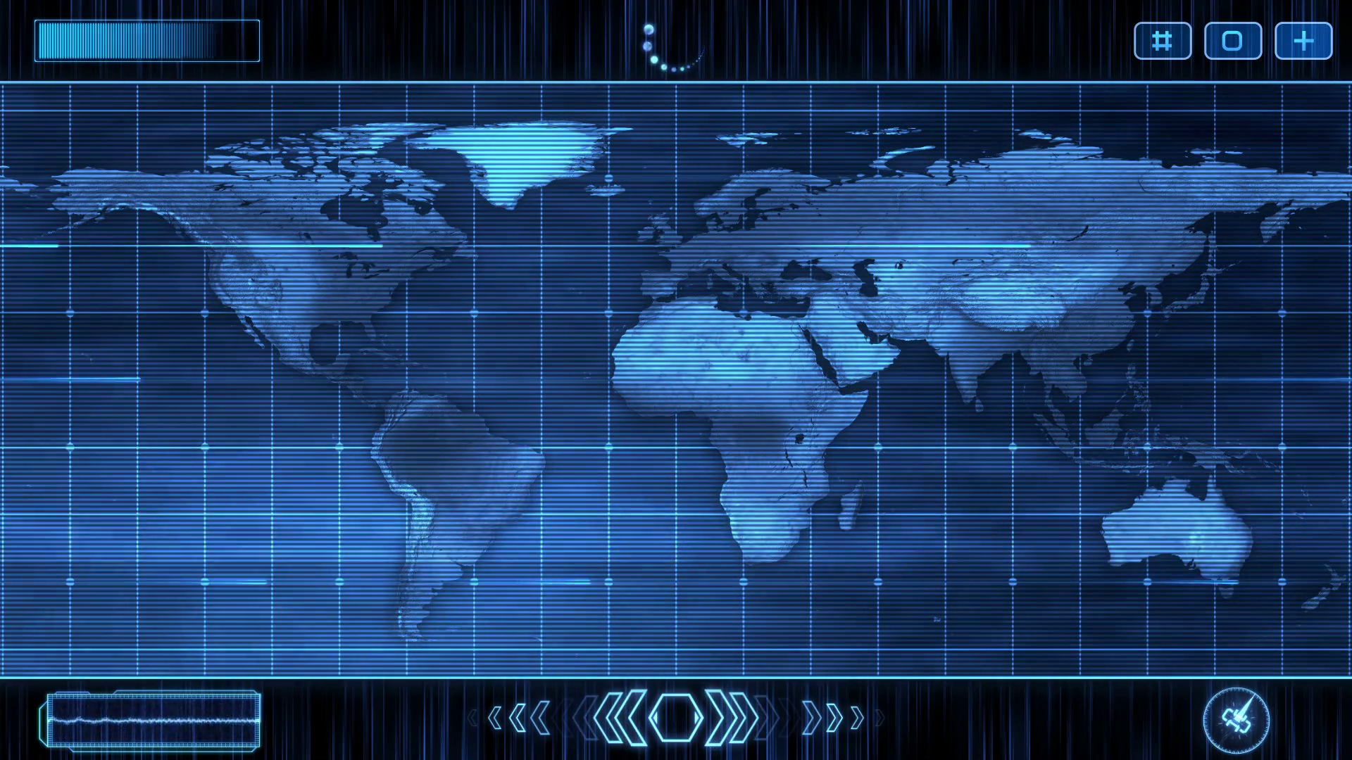 Futuristic Interface World Map