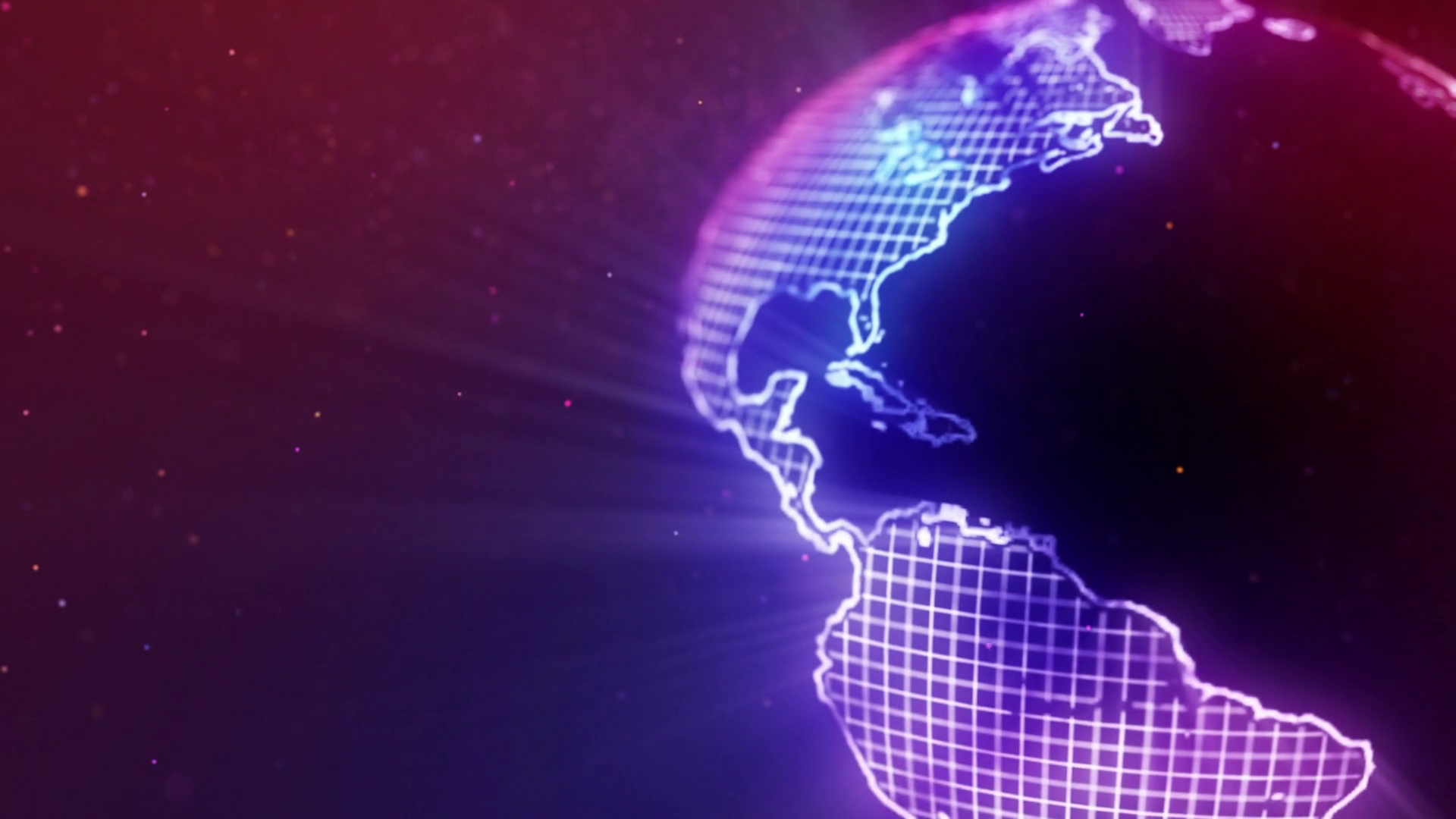 Neon Globe Neon Earth Seamless Looping Stock Motion Graphics SBV ...