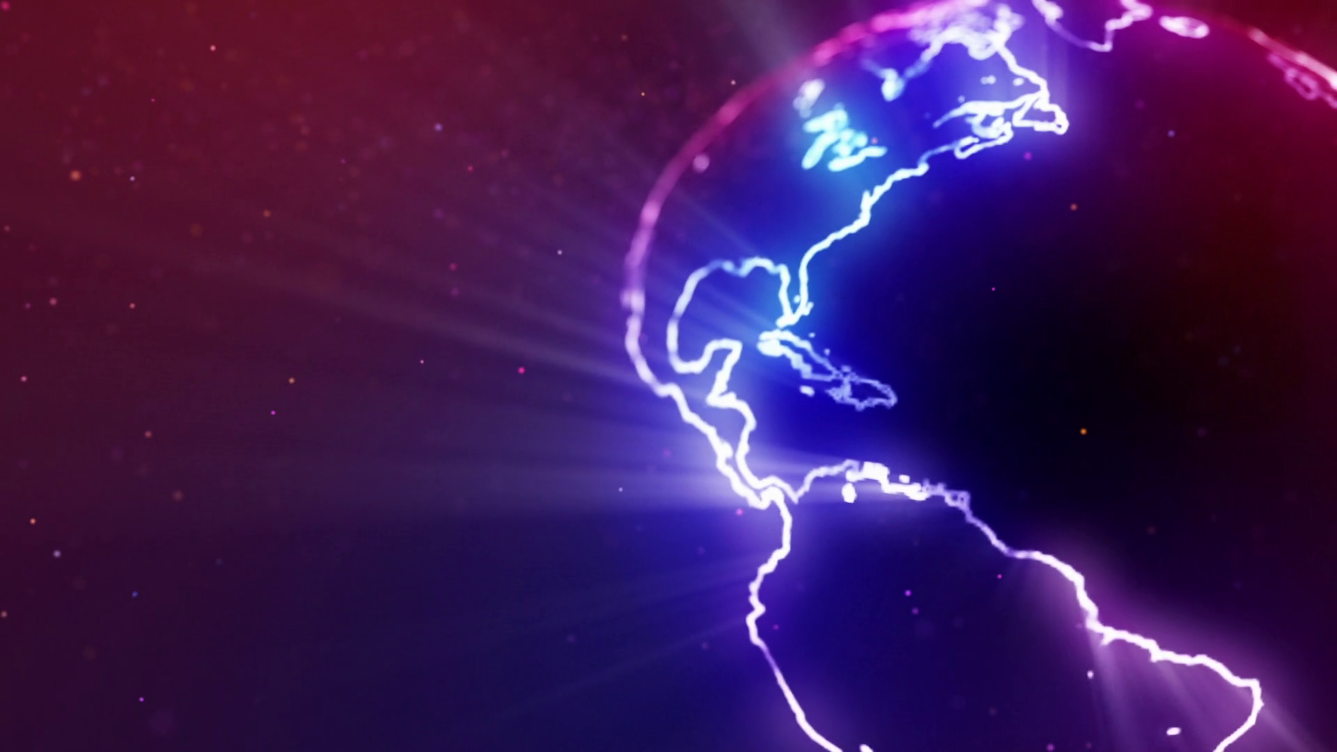 Neon Globe Neon Earth Seamless Looping Stock Motion Graphics SBV ...