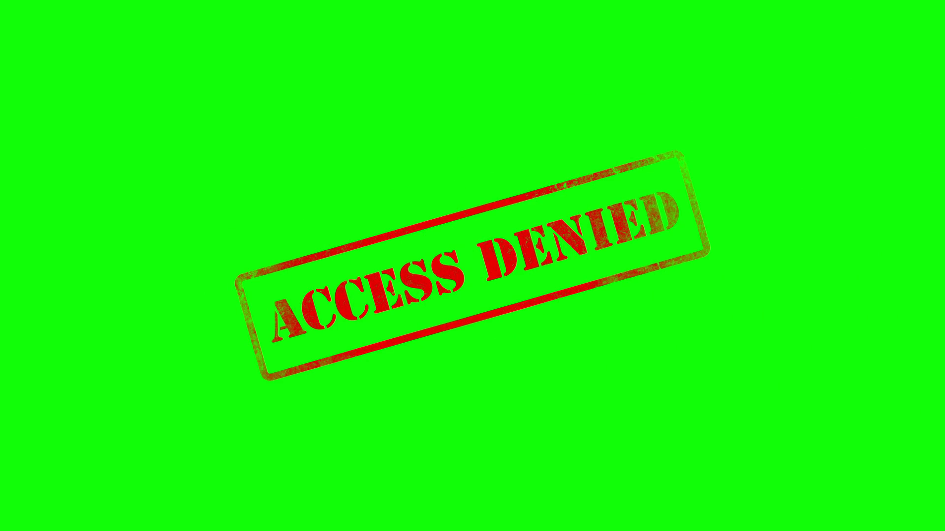 Access Denied Being Stamped On Green Screen Stock Motion Graphics SBV ...