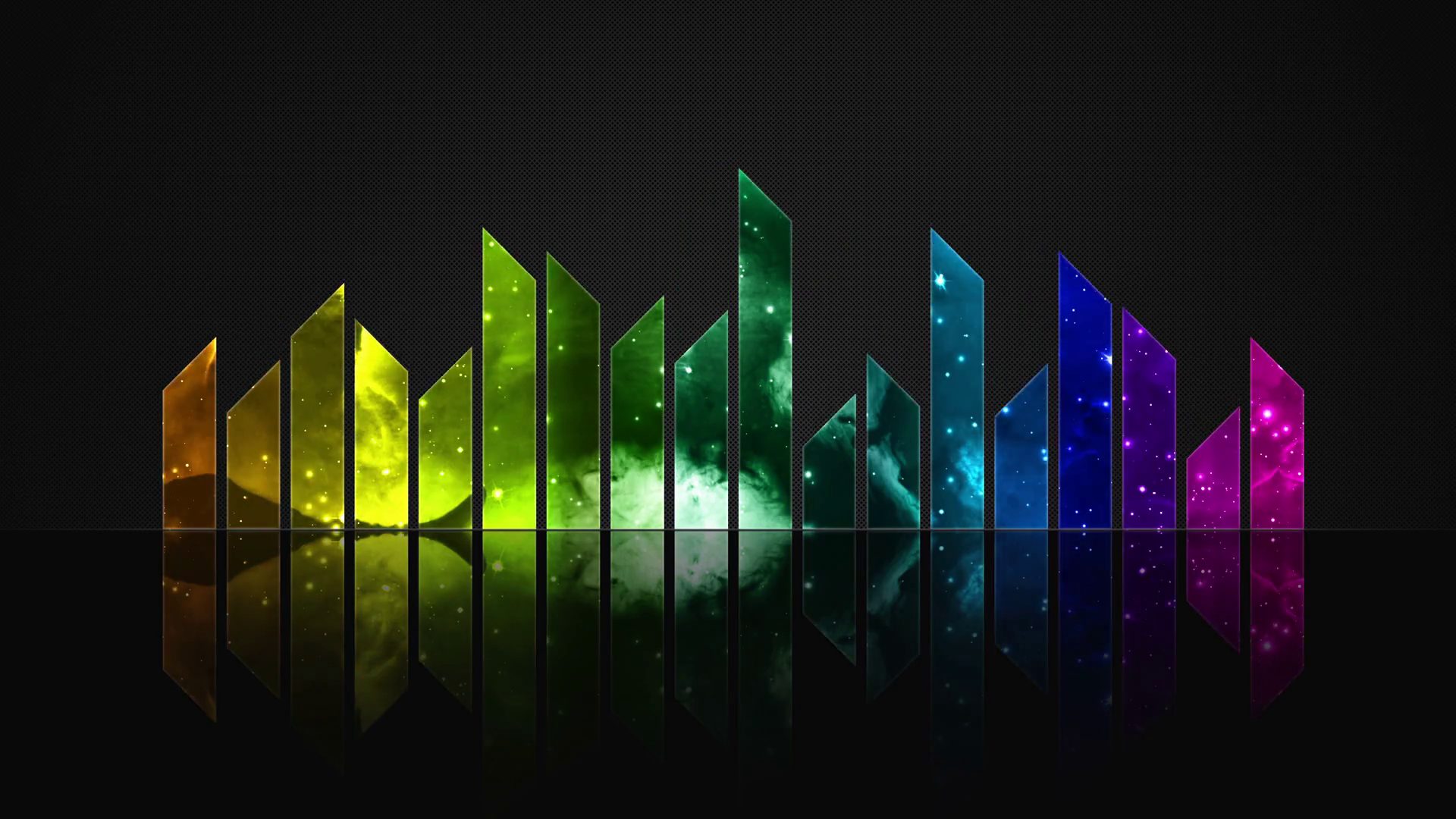 Animated Colorful Cosmic Glass Audio Visualization Bars Version 2 ...