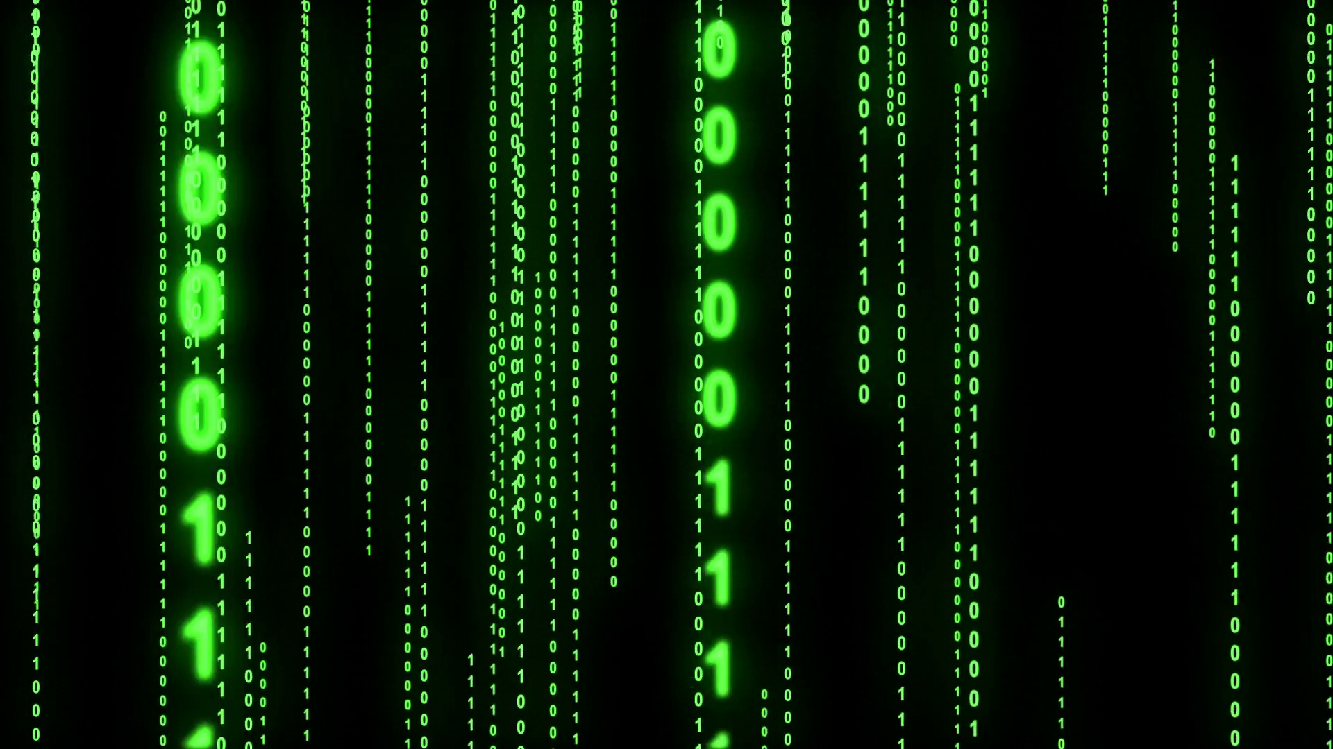 Digital Rain Of Numbers Falling Forming Guy Stock Motion Graphics SBV ...