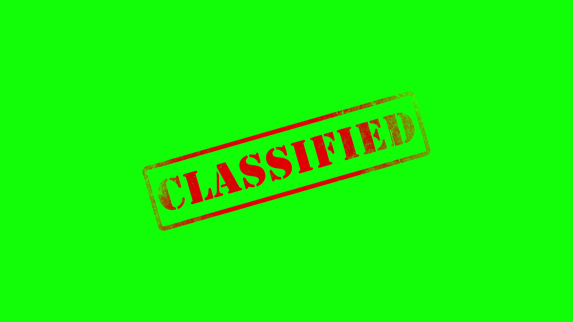 Classified Being Stamped On Green Screen Stock Motion Graphics SBV ...