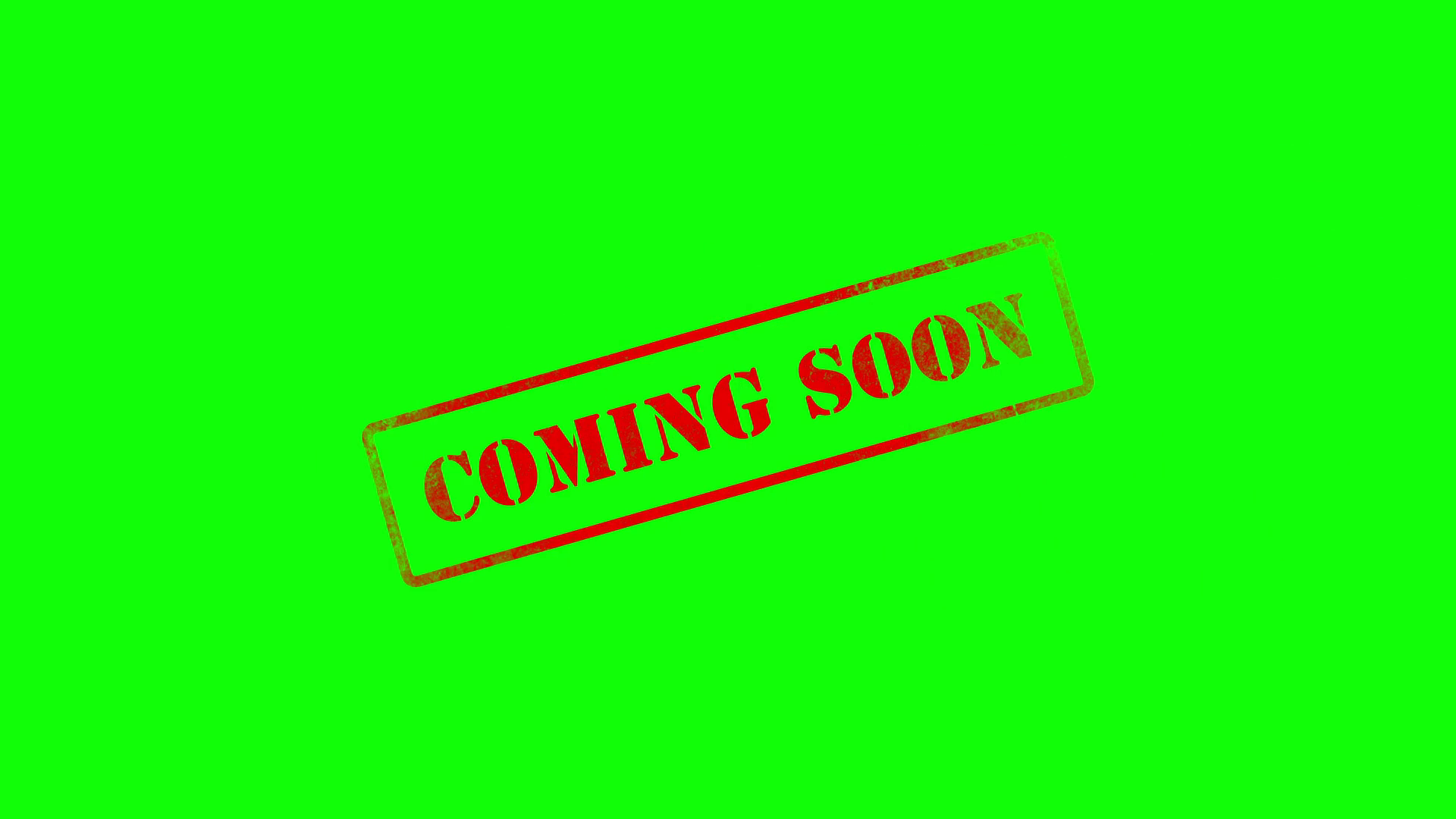 Coming Being Stamped On Green Screen With Stock Motion Graphics SBV ...