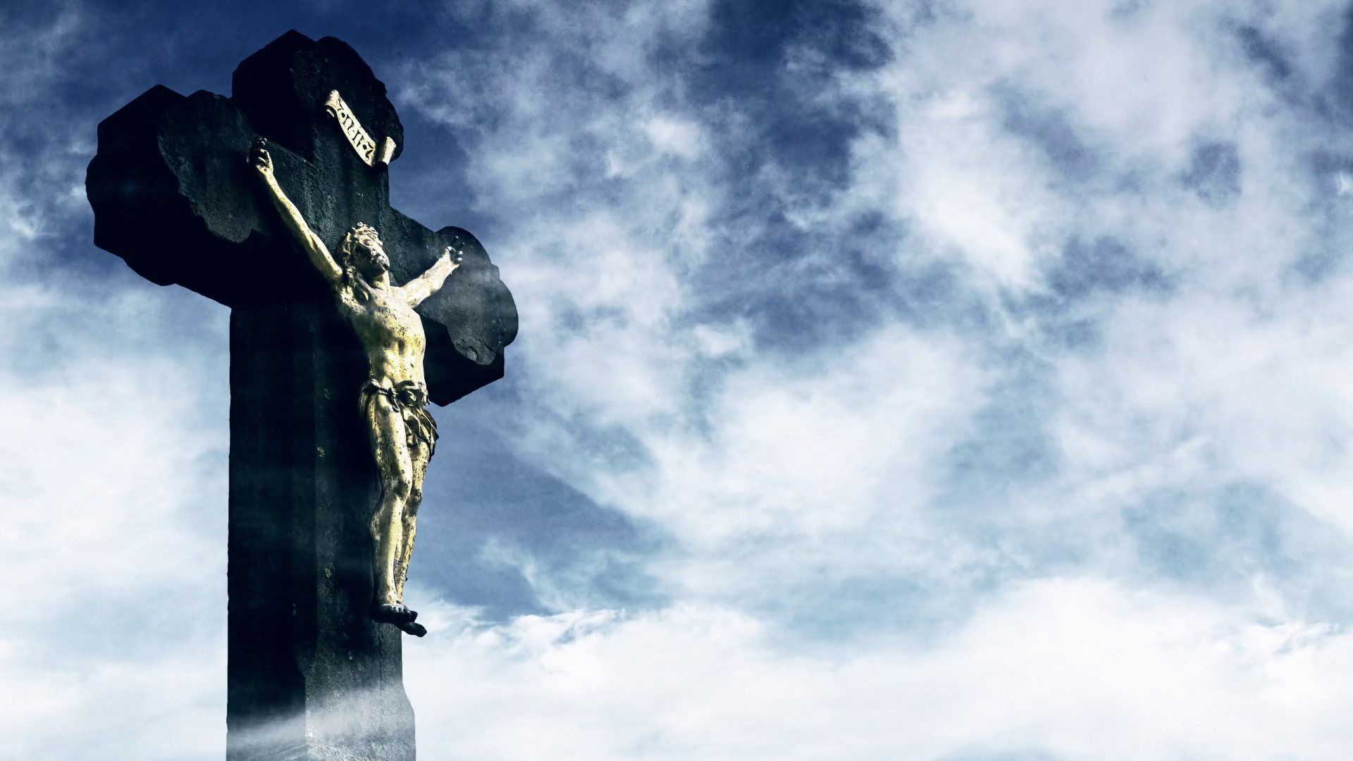 Crucifixion Jesus Christ Cross Version 05 Stock Motion Graphics SBV ...