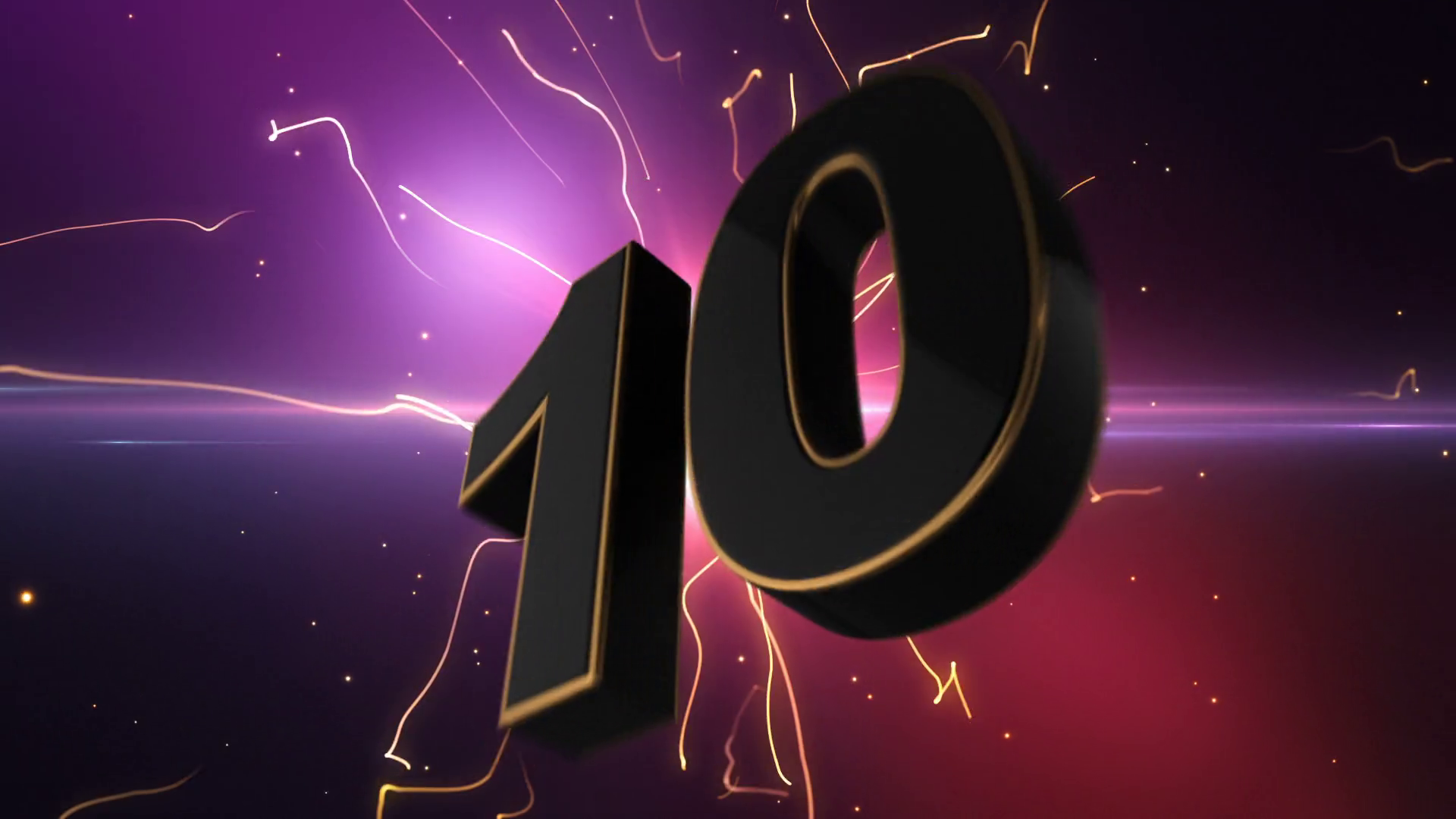Epic Energetic Top 10 Countdown Numbers List Stock Motion Graphics SBV ...