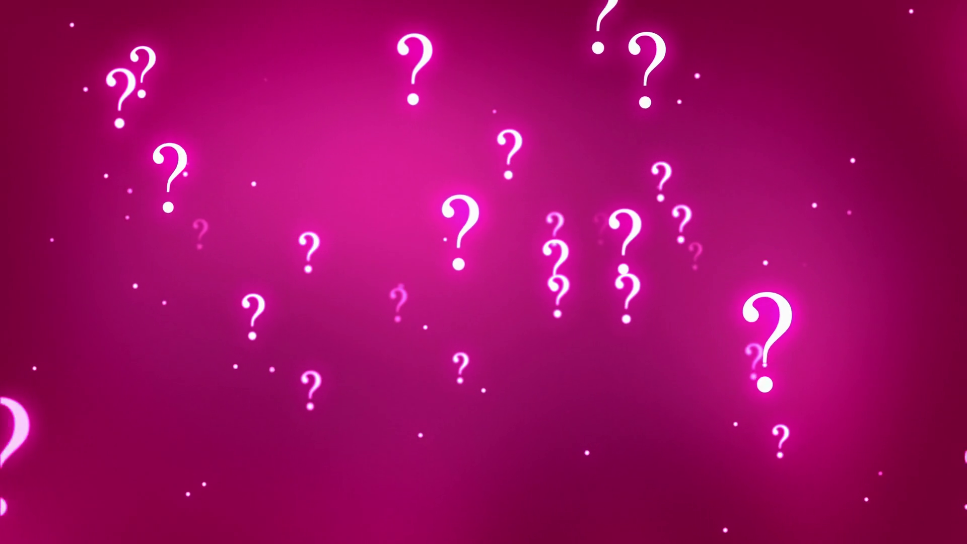 Flying Through Floating Glowing Question Stock Motion Graphics SBV ...