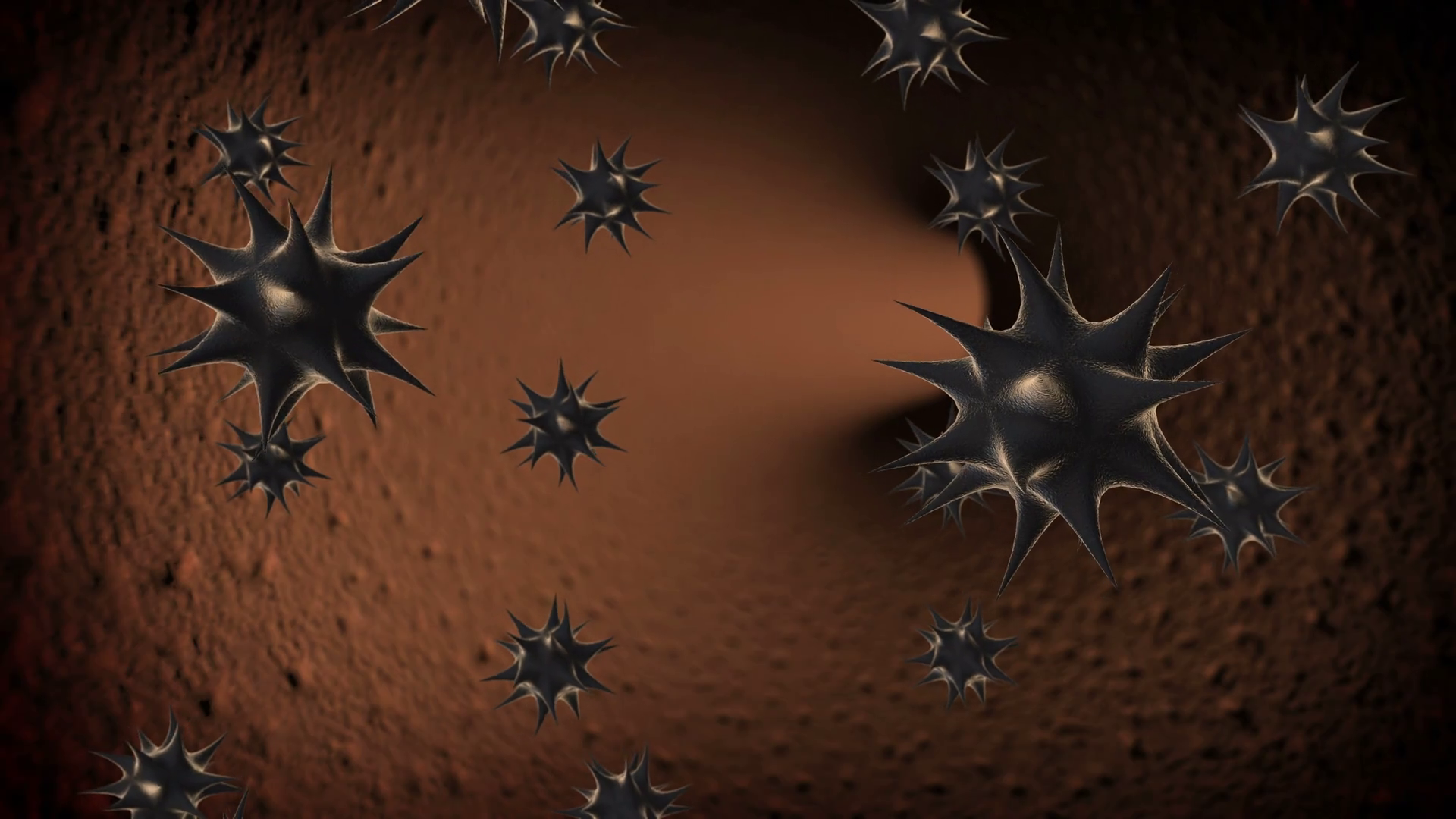 Creepy Germs or Bacteria Cells moving inside Human Body Full | Spiked ...